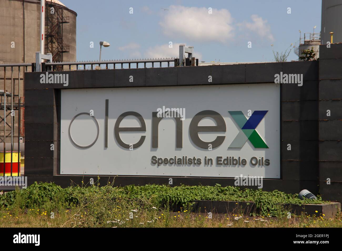 Refiney of Olenex Edible Oils in the Pernis harbor in the port of ...