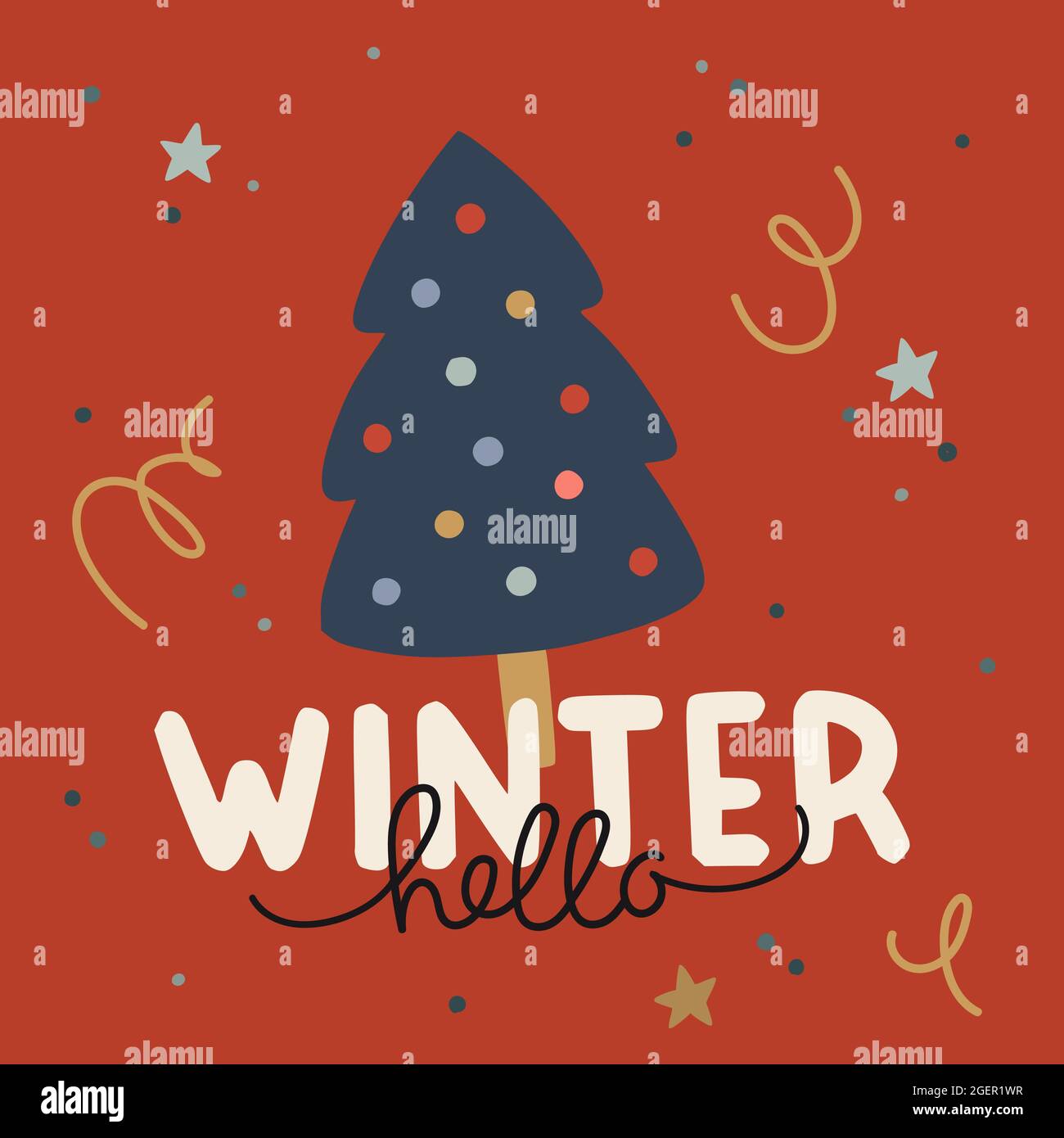Hand drawn illustration tree Stock Vector Images - Alamy