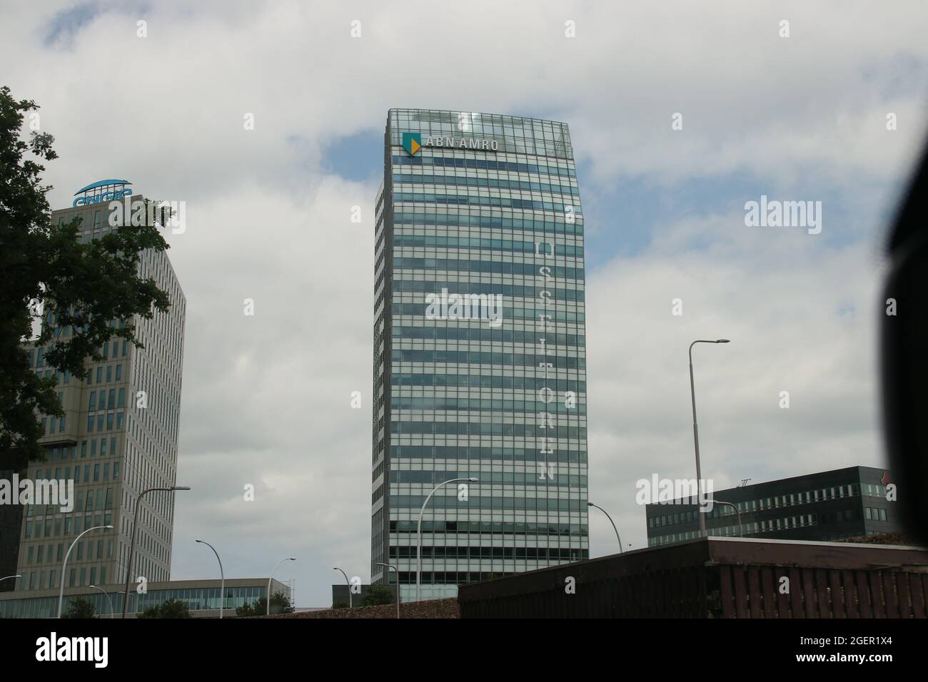 ABN Amro bank office in the IJsseltoren in Zwolle in the Netherlands ...