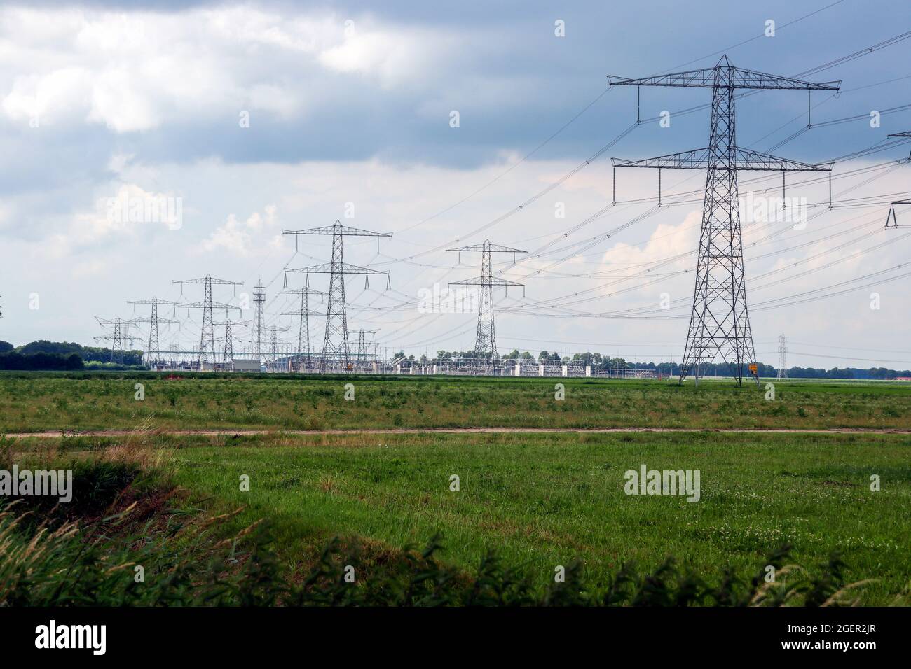 High voltage distribution station of national 380KV Network in Ens the ...
