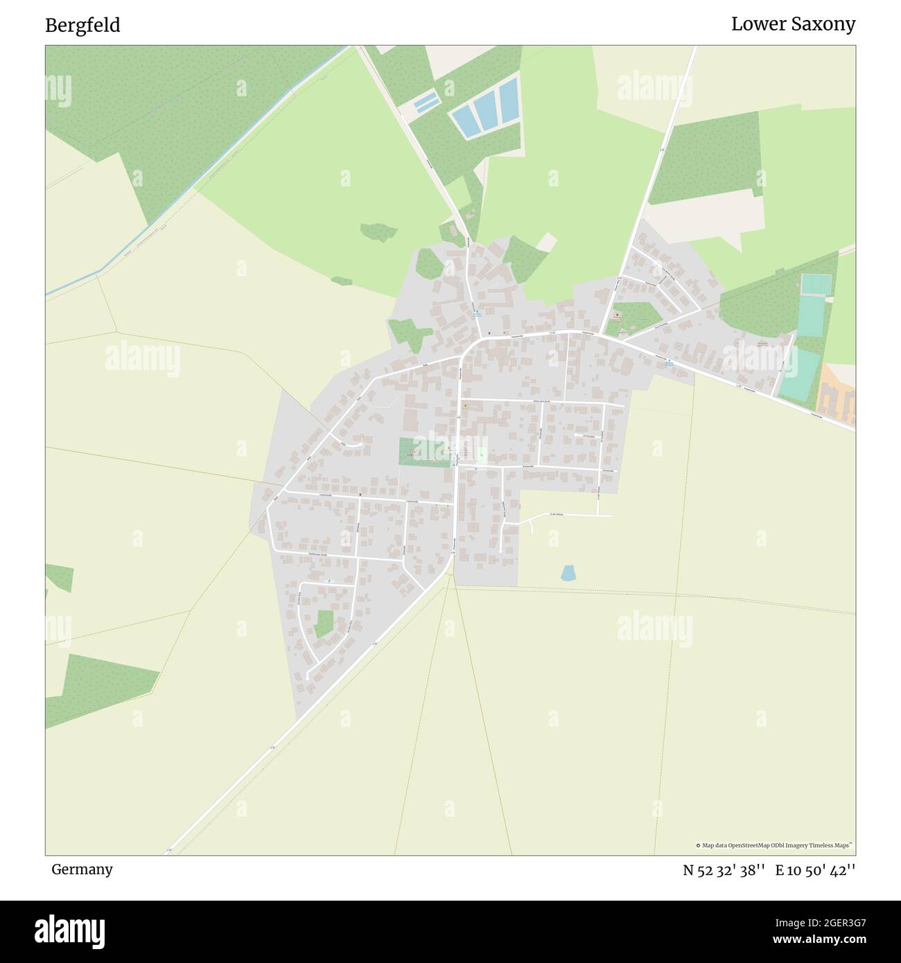 Bergfeld, Germany, Lower Saxony, N 52 32' 38'', E 10 50' 42'', map ...