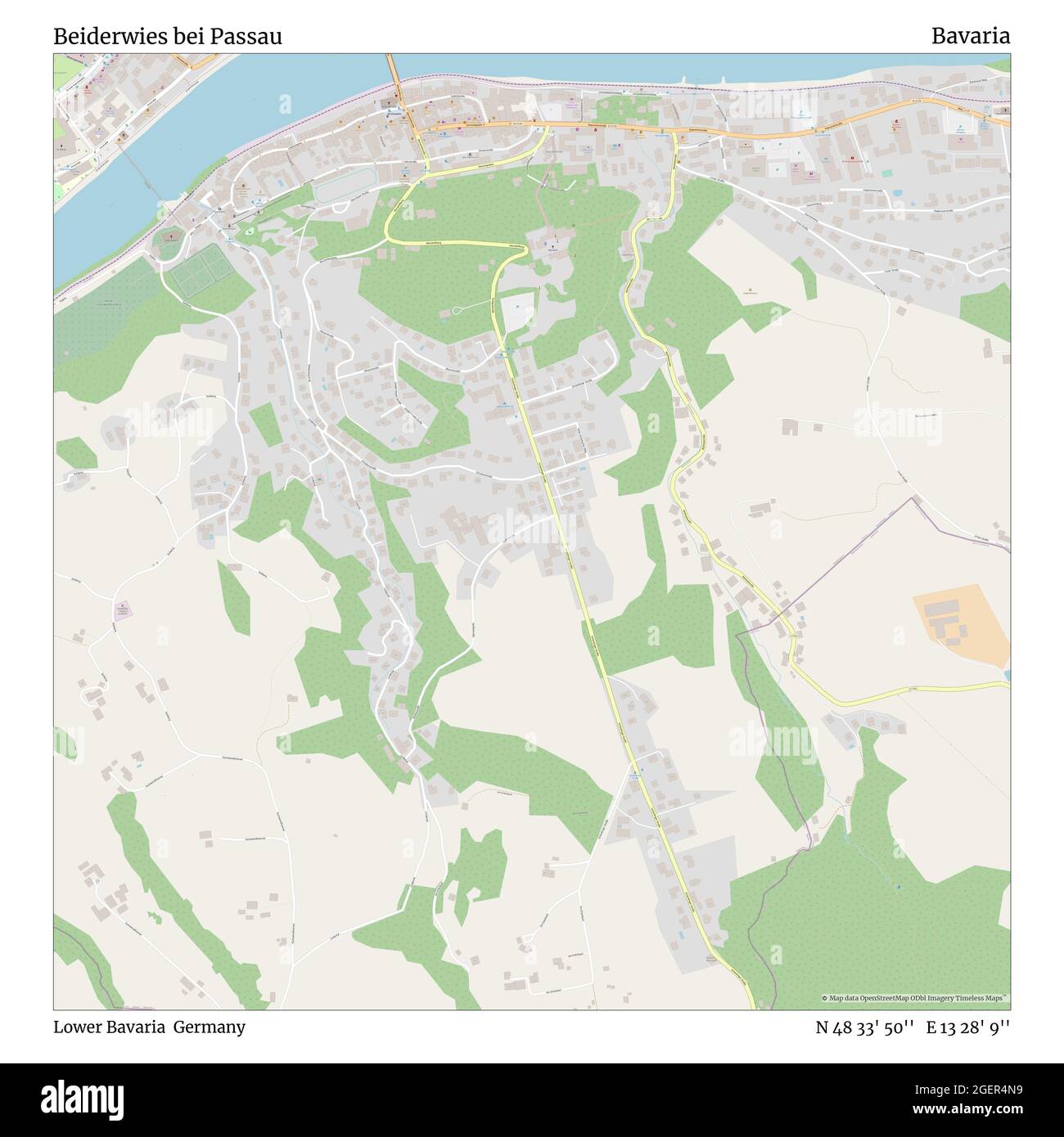 Map of passau hi-res stock photography and images - Alamy