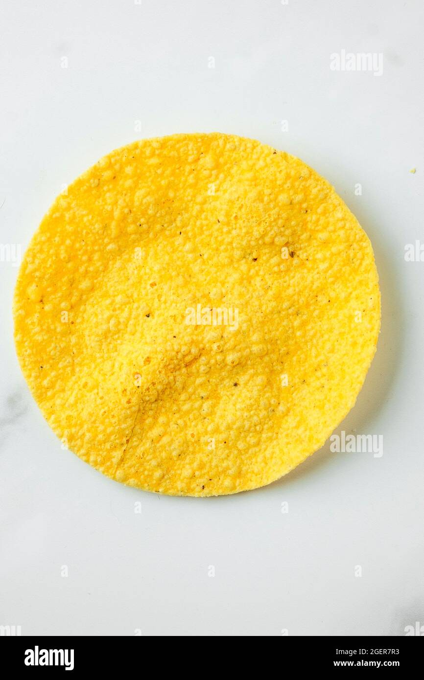 Plain Papadam, Poppadom, Popodum, Papad, Papadums on a White Background ...