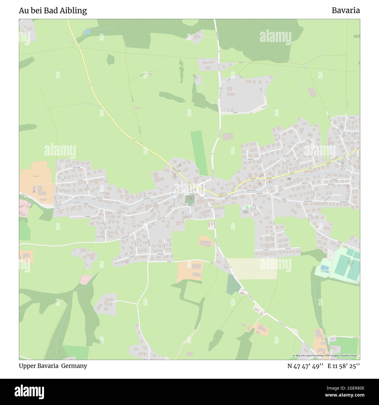 Au bei Bad Aibling, Upper Bavaria, Germany, Bavaria, N 47 47' 49'', E ...