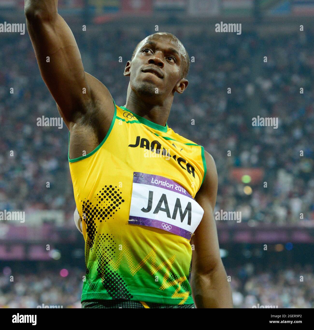 Usain Bolt wins gold in the 4 x 100m men's final on the final night of ...