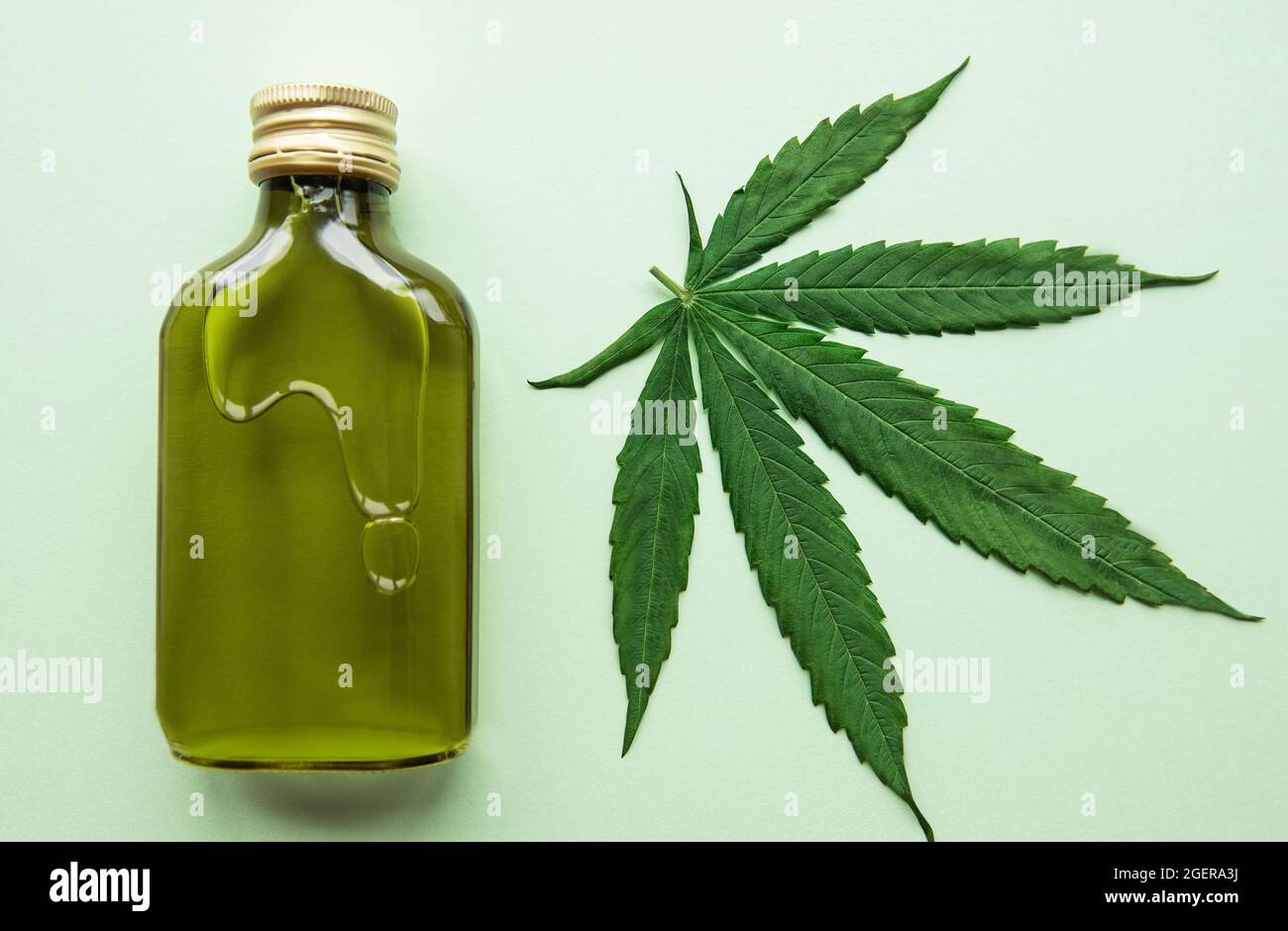 CBD oil, hemp tincture, cannabis cosmetic product for skin care ...