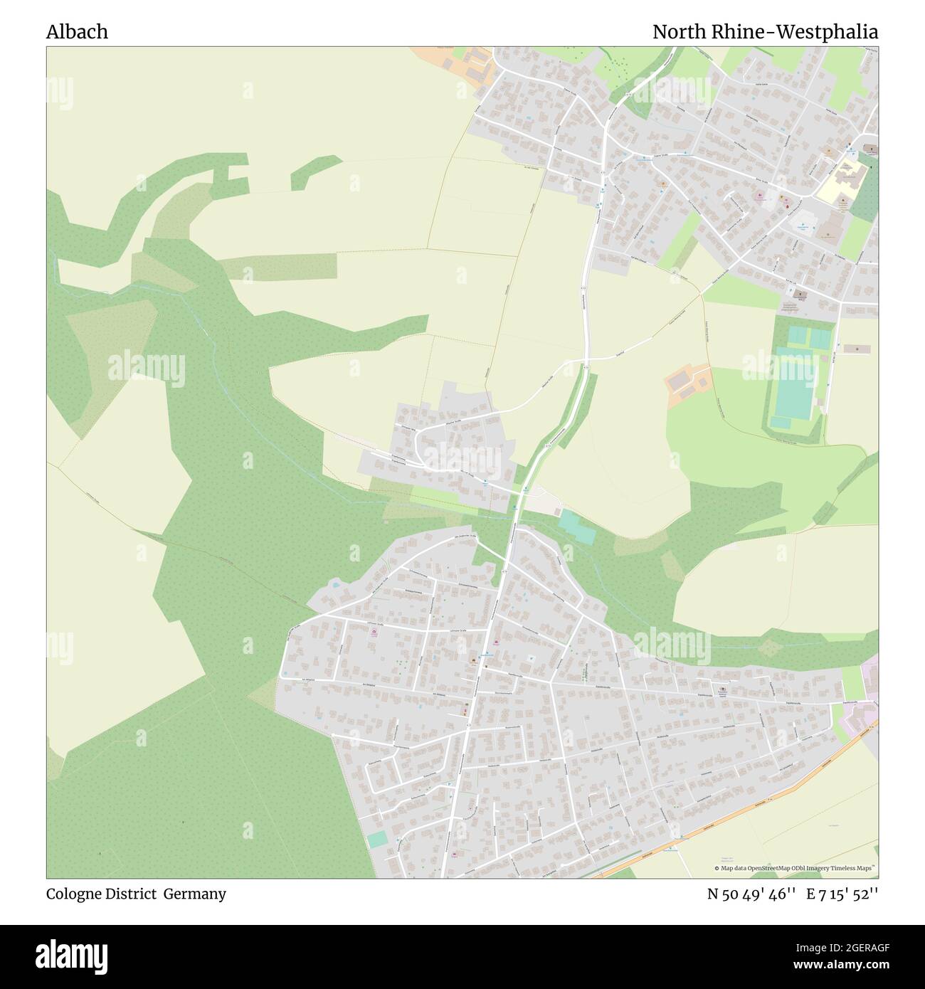 Albach, Cologne District, Germany, North Rhine-Westphalia, N 50 49' 46 ...