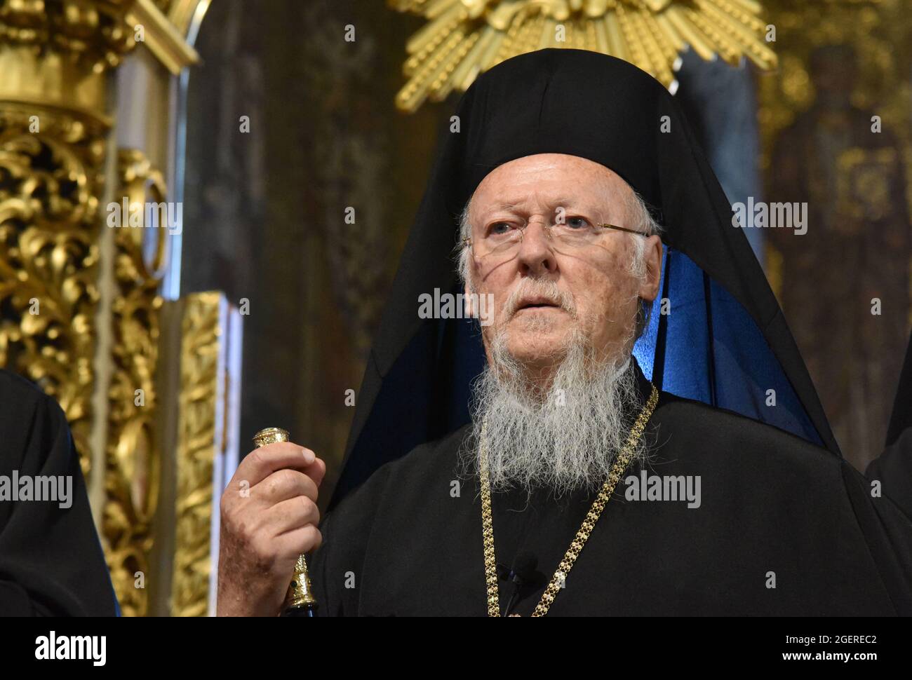 KYIV, UKRAINE - AUGUST 21, 2021 - Ecumenical Patriarch Bartholomew I of ...