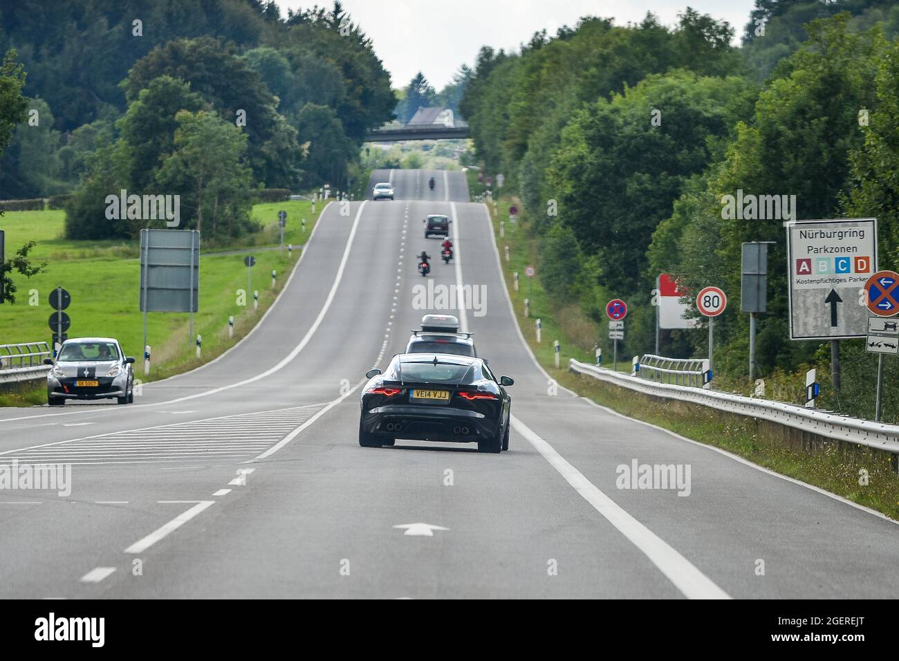 Nurburg, Germany - August 20, 2015. The famous city of Nurburg with the ...