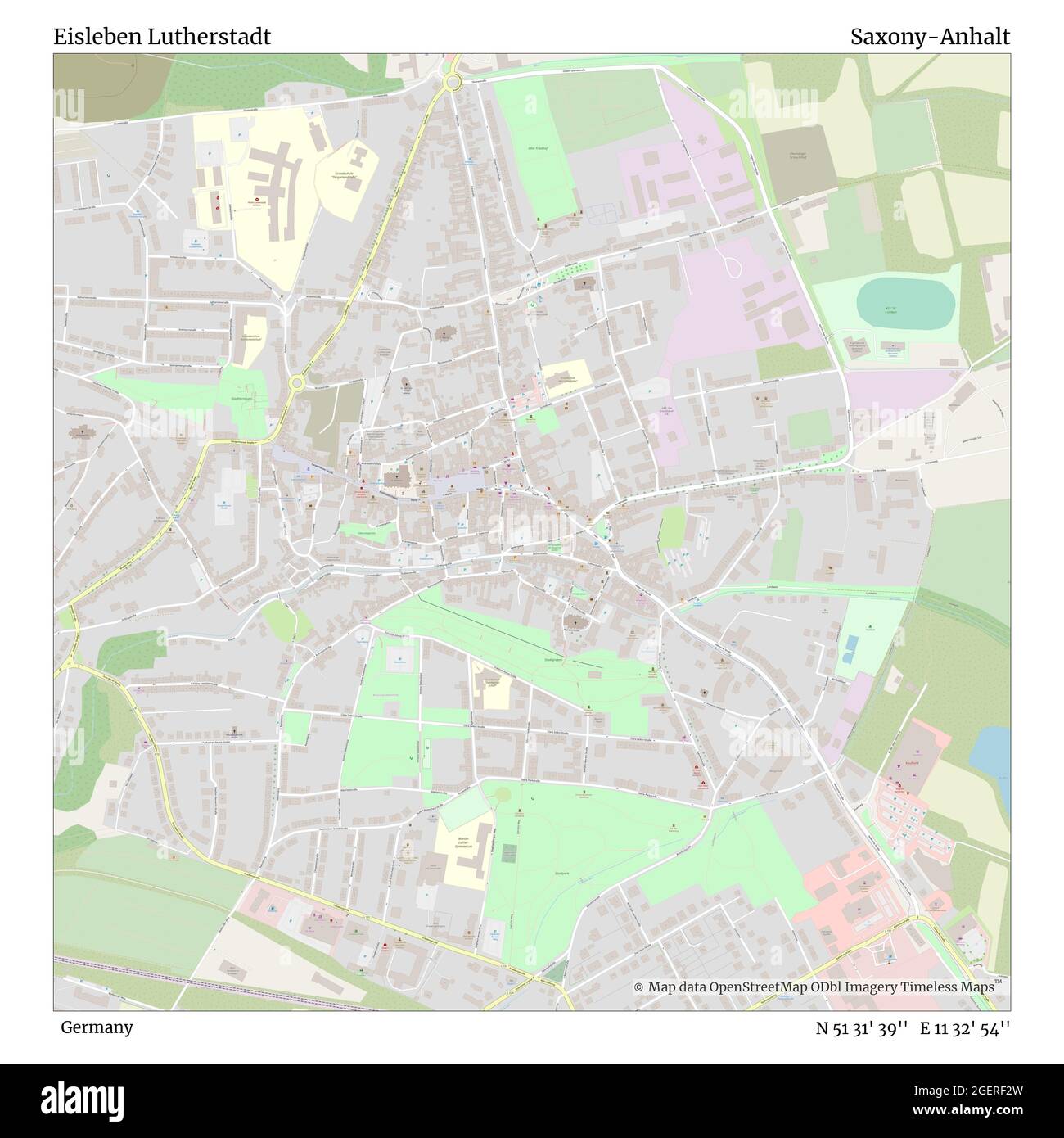 Eisleben Lutherstadt, Germany, Saxony-Anhalt, N 51 31' 39'', E 11 32 ...