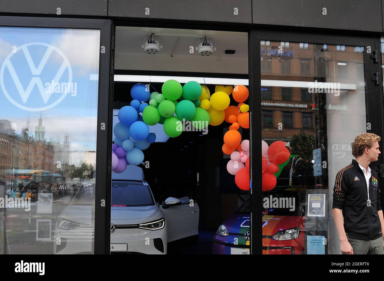 Copenhagen, Denmark., 21 August 2021, /German VW volks Wagen auto show ...
