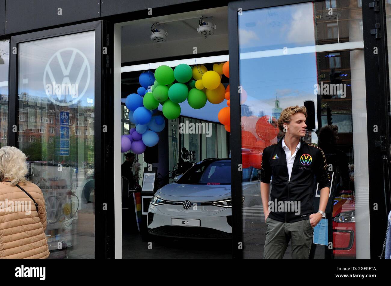 Copenhagen, Denmark., 21 August 2021, /German VW volks Wagen auto show ...