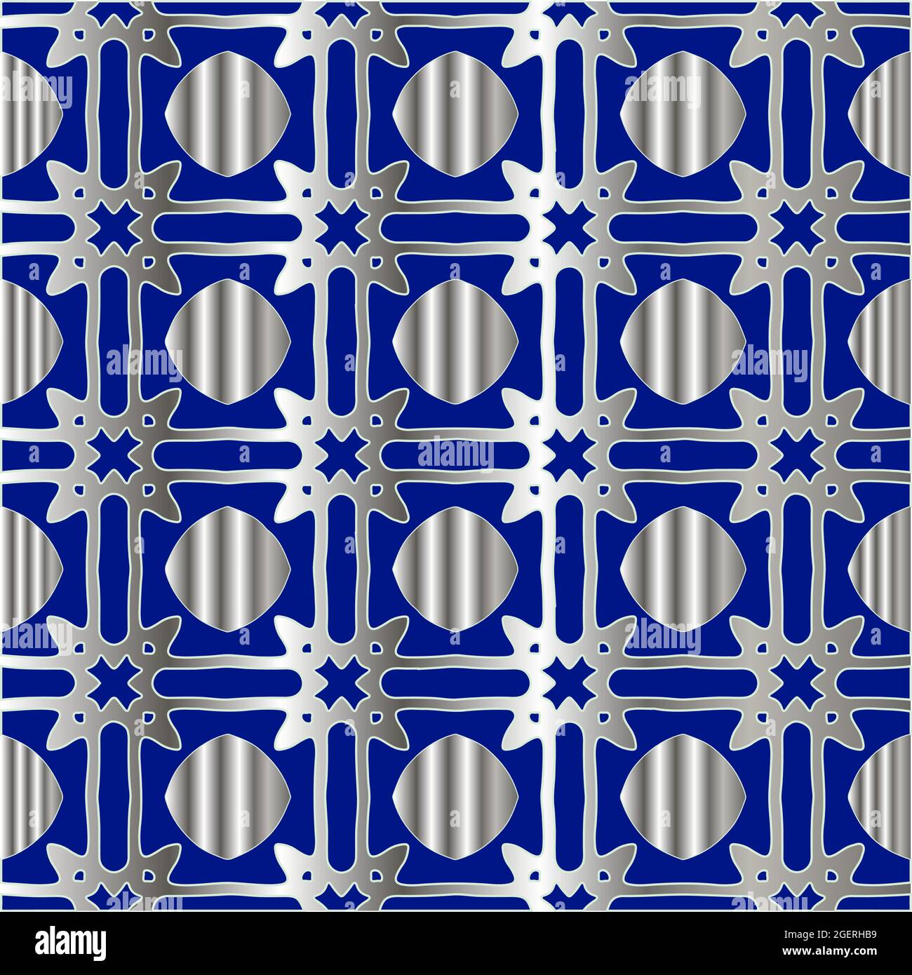 metal pattern on a blue background Stock Vector Image & Art - Alamy