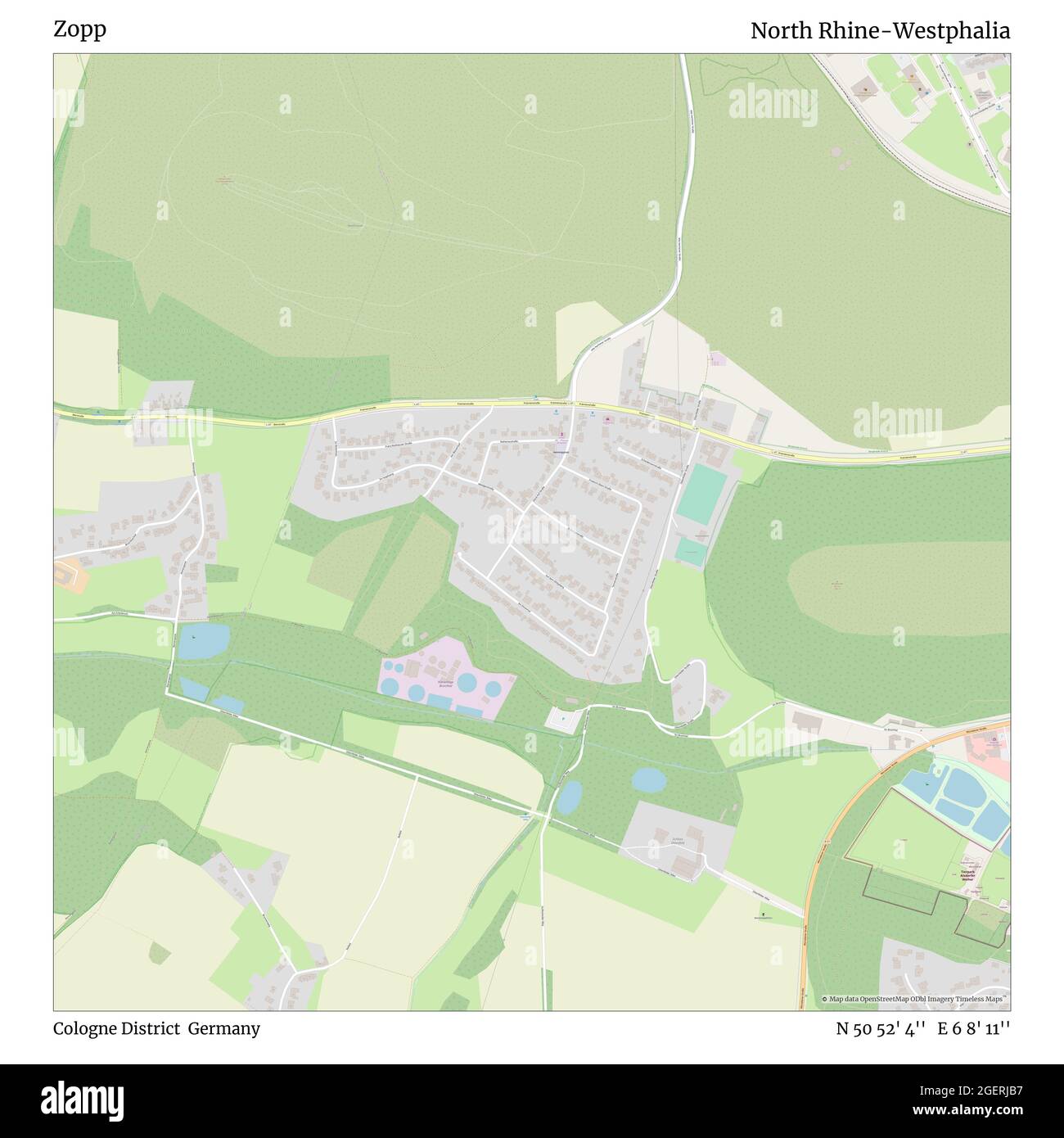 Zopp, Cologne District, Germany, North Rhine-Westphalia, N 50 52' 4 ...