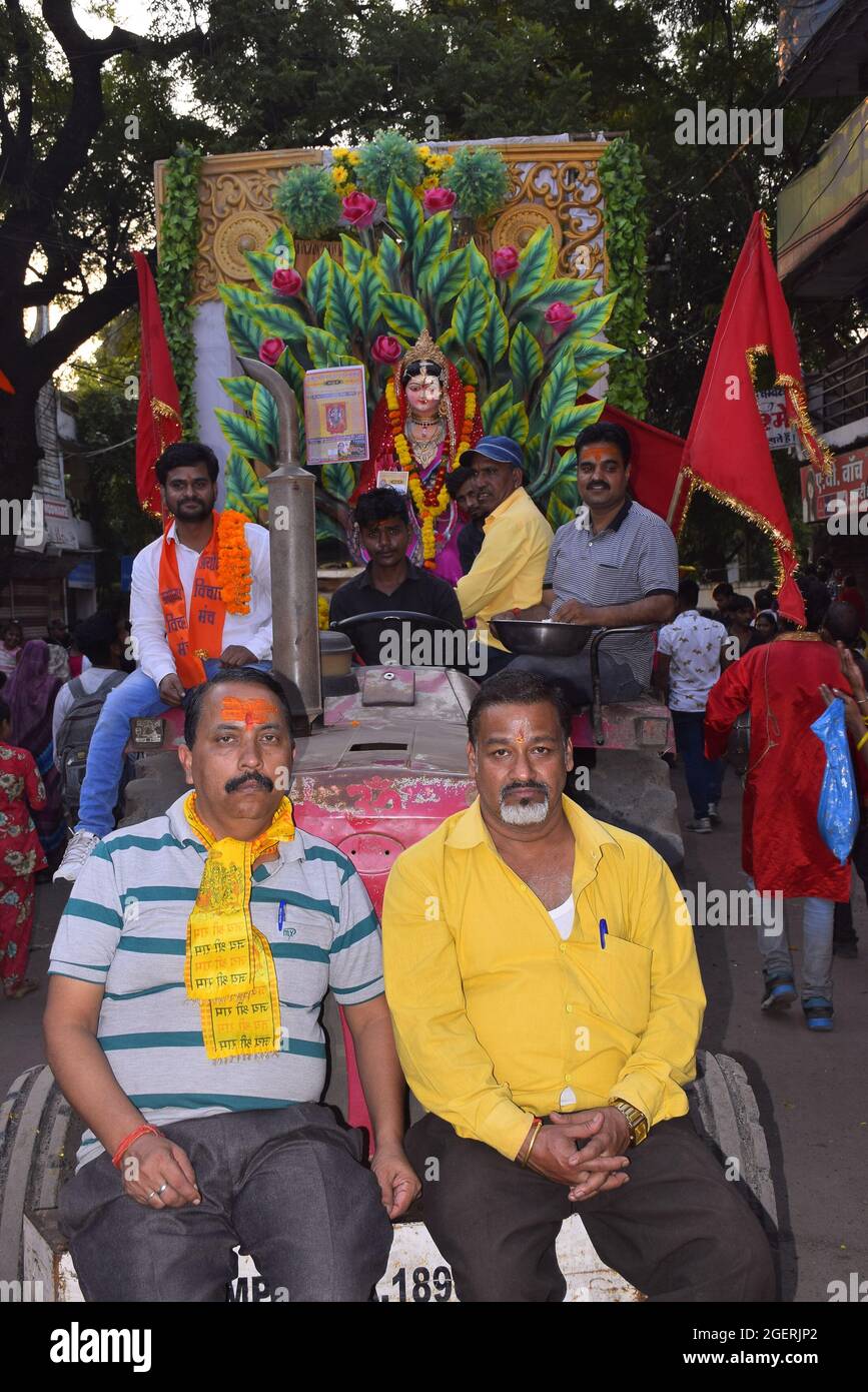 09-10-2019, Dewas, Madhya Pradesh, India. Background Durga Puja ...
