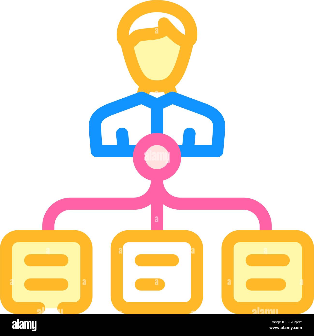task management color icon vector illustration Stock Vector Image & Art ...