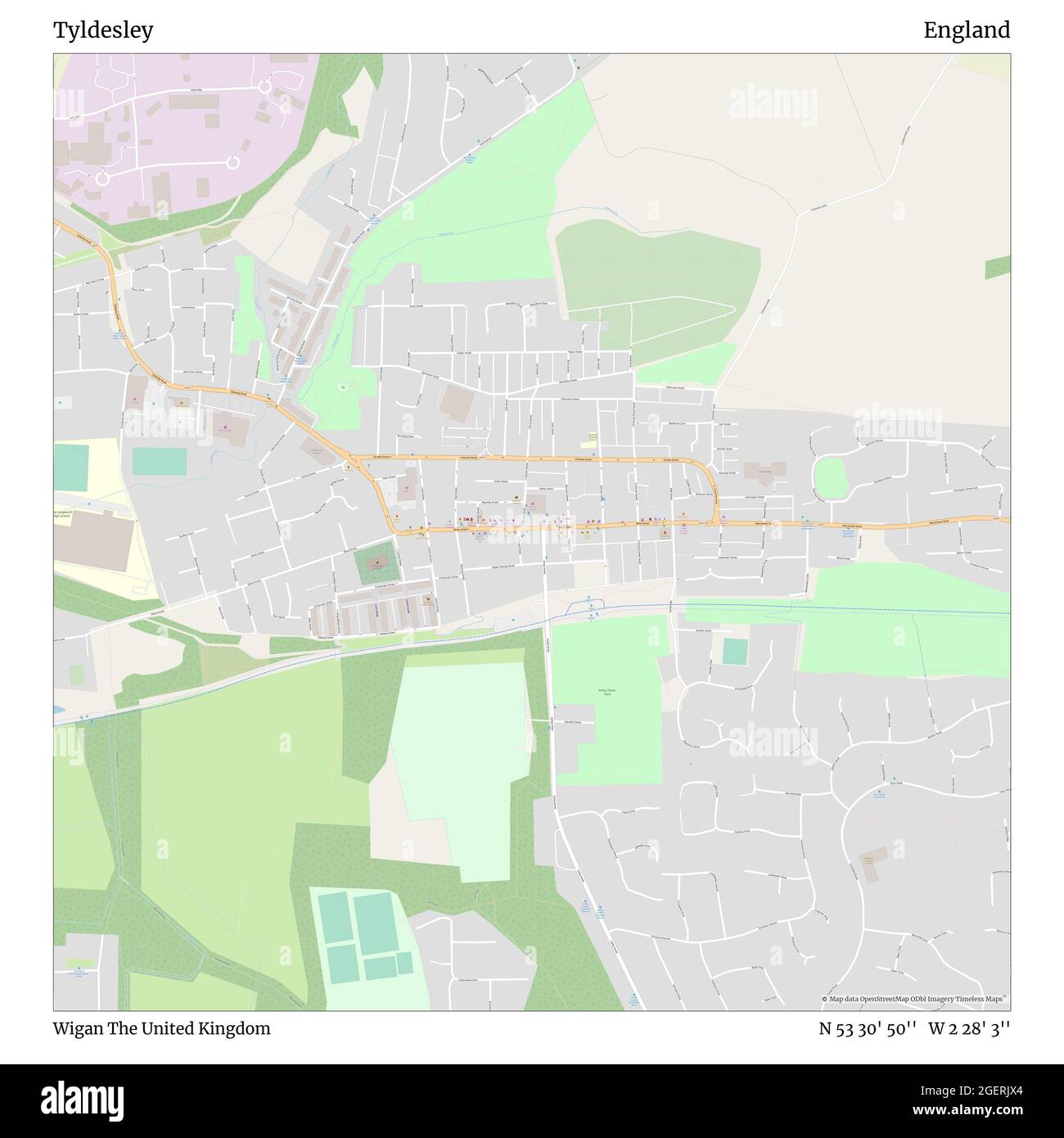Tyldesley map hi-res stock photography and images - Alamy