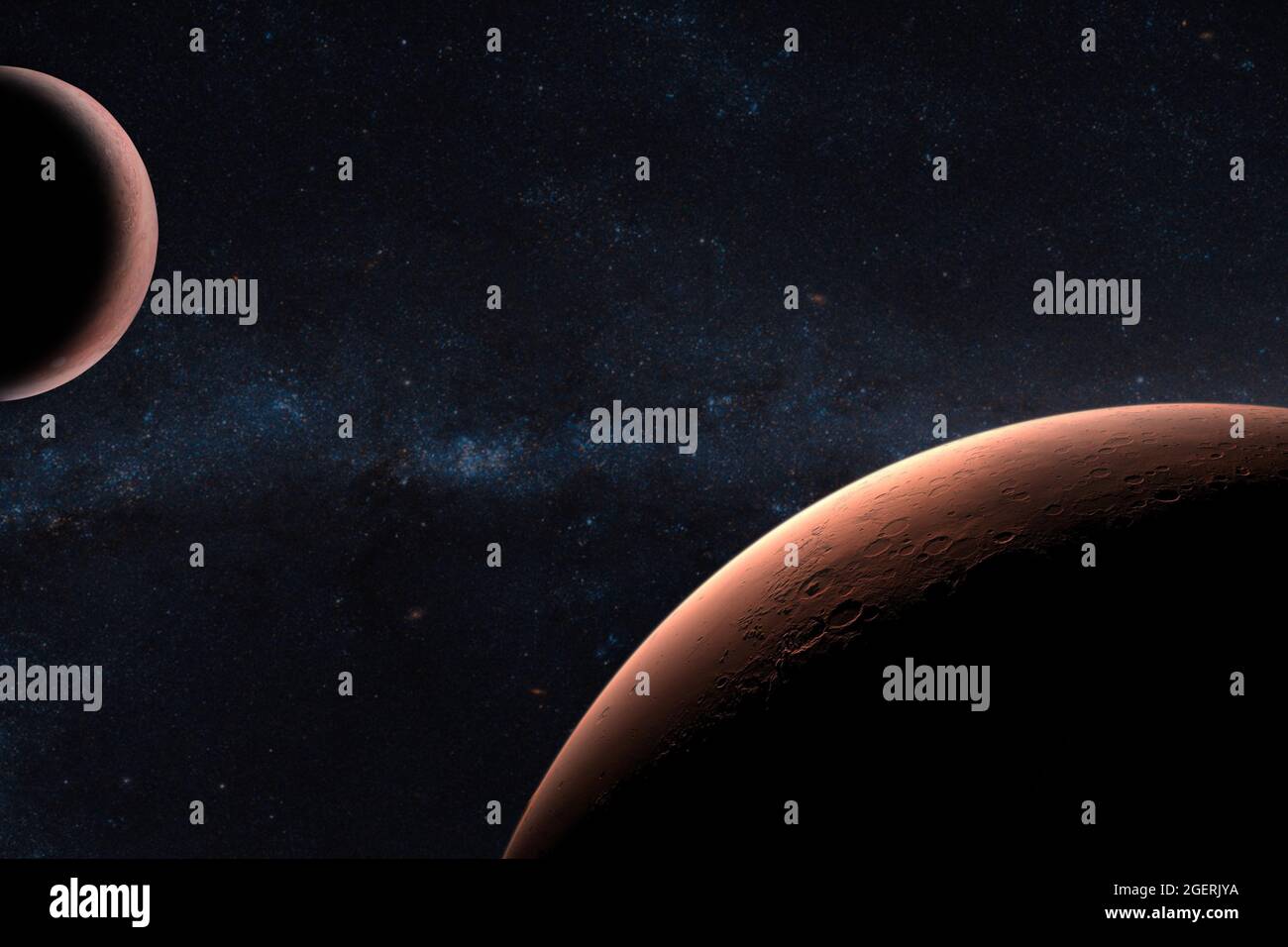 Mars. Planets in solar system. Elements of this image furnished by NASA ...