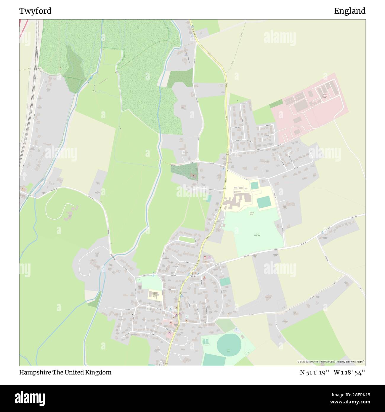 Map of twyford hi-res stock photography and images - Alamy