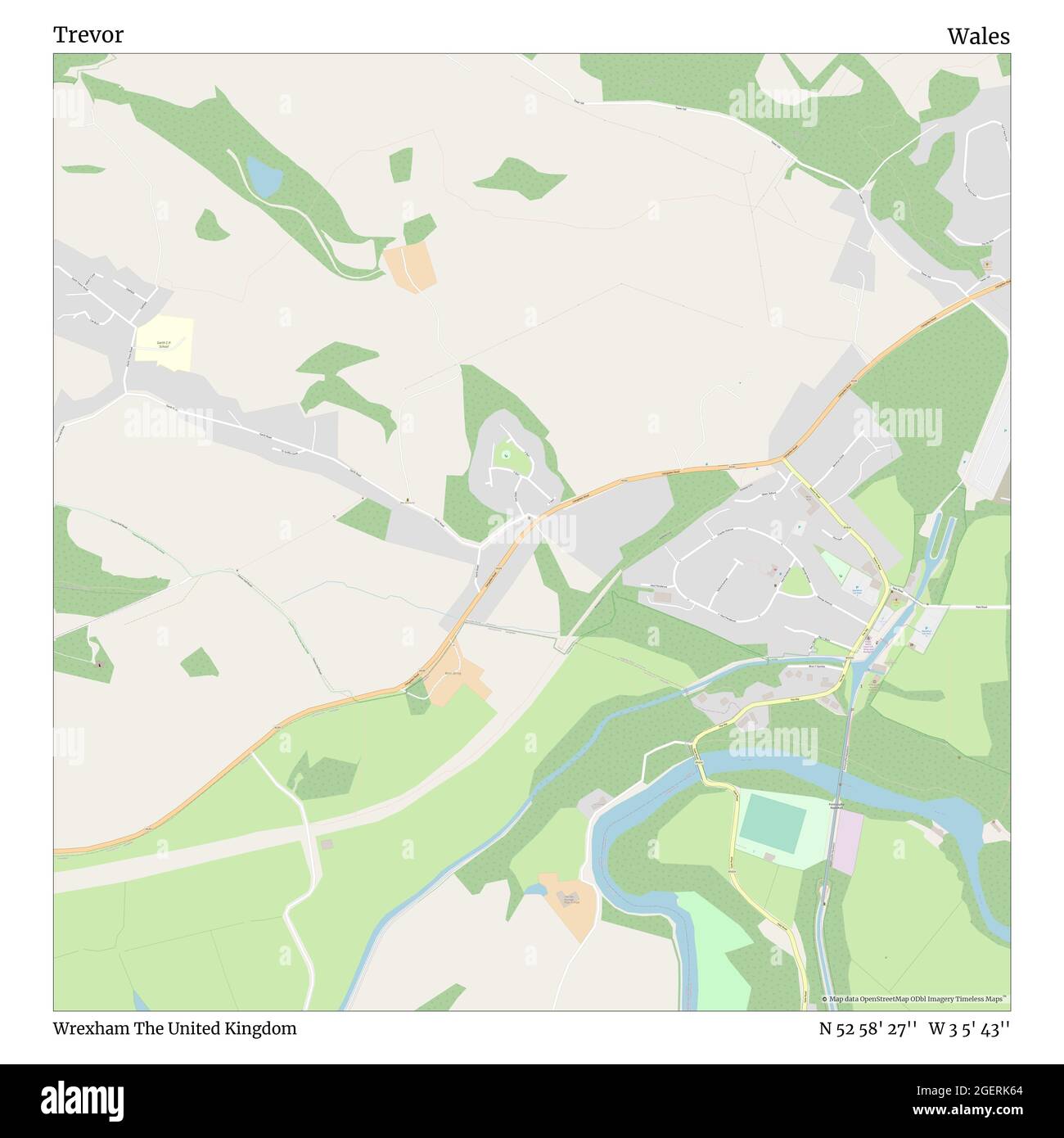 Wrexham map Cut Out Stock Images & Pictures - Alamy