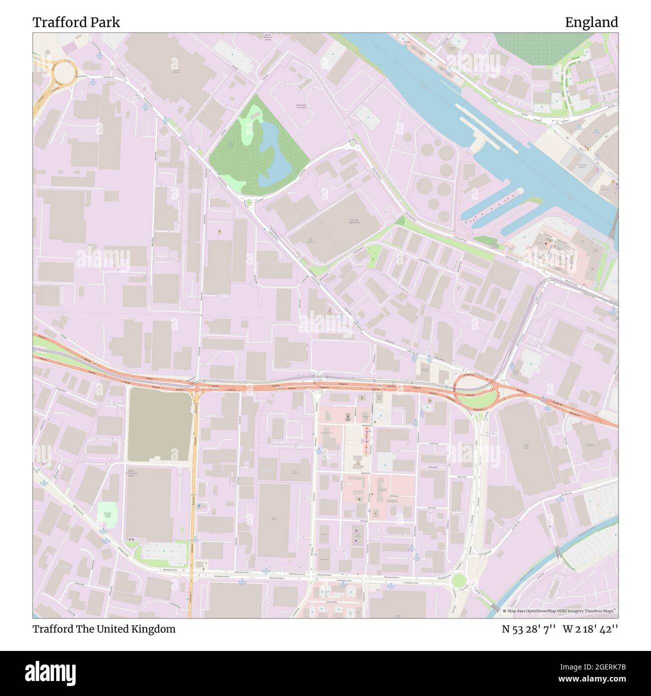 Trafford Park, Trafford, United Kingdom, England, N 53 28' 7'', W 2 18 ...