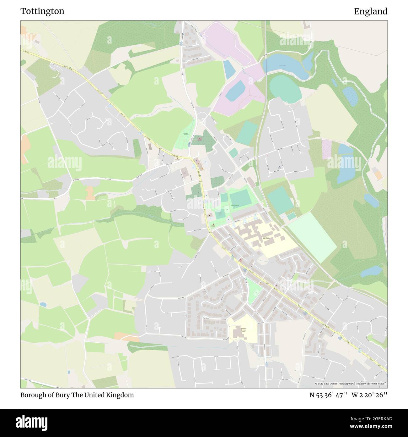 Tottington map hi-res stock photography and images - Alamy