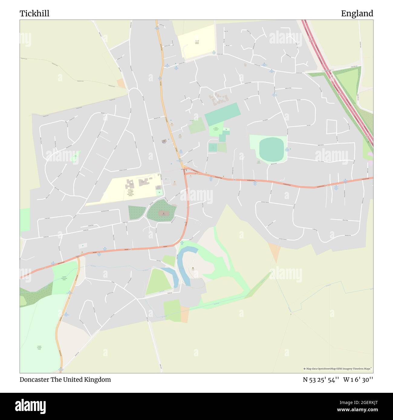 Tickhill, Doncaster, United Kingdom, England, N 53 25' 54'', W 1 6' 30 ...