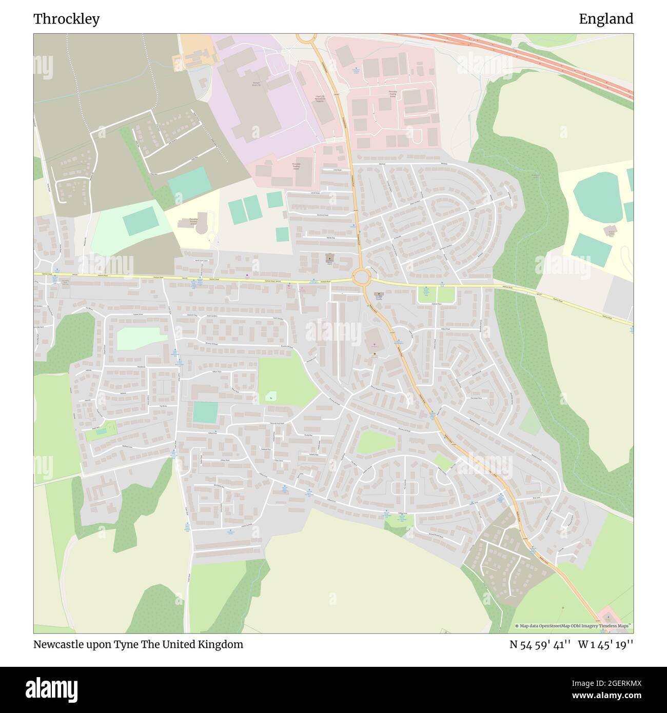 Map of newcastle on tyne hi-res stock photography and images - Alamy
