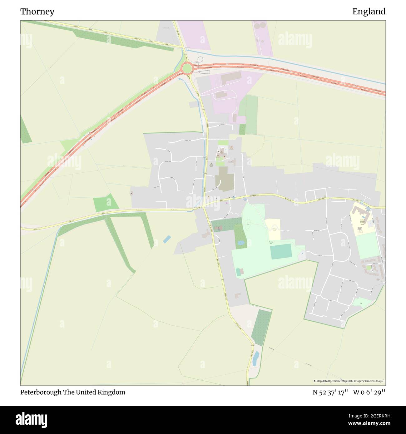 Peterborough road map hi-res stock photography and images - Alamy