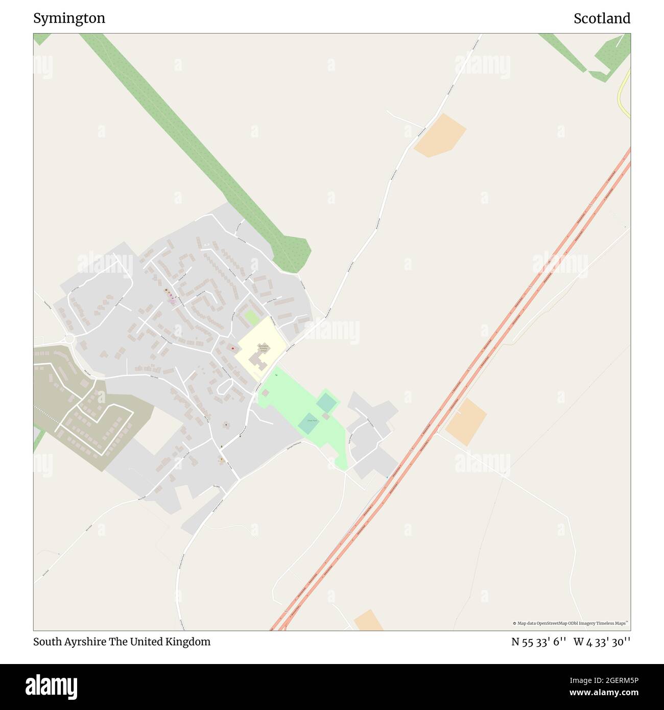 South ayrshire map hi-res stock photography and images - Alamy