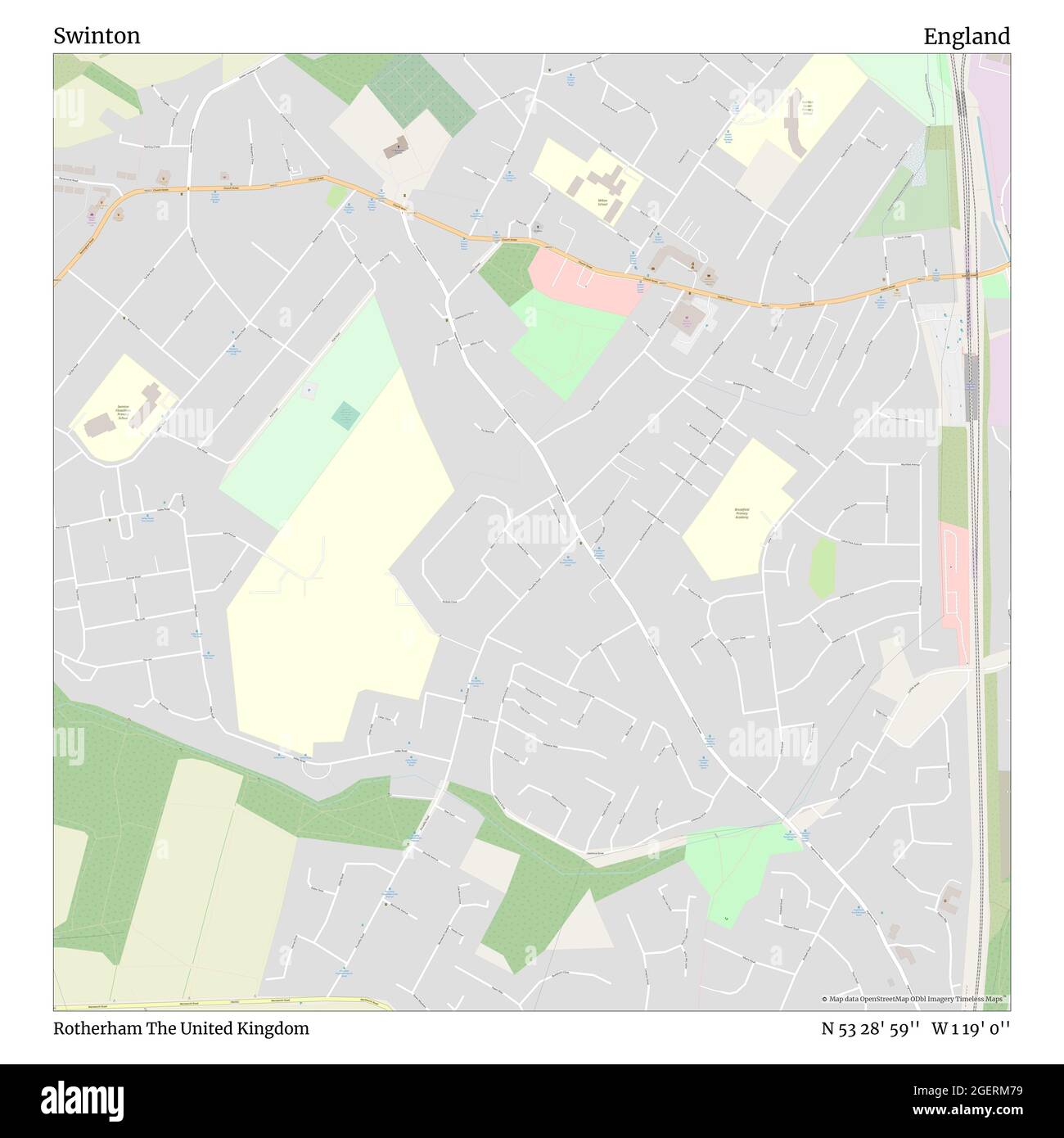 Map of rotherham hi-res stock photography and images - Alamy