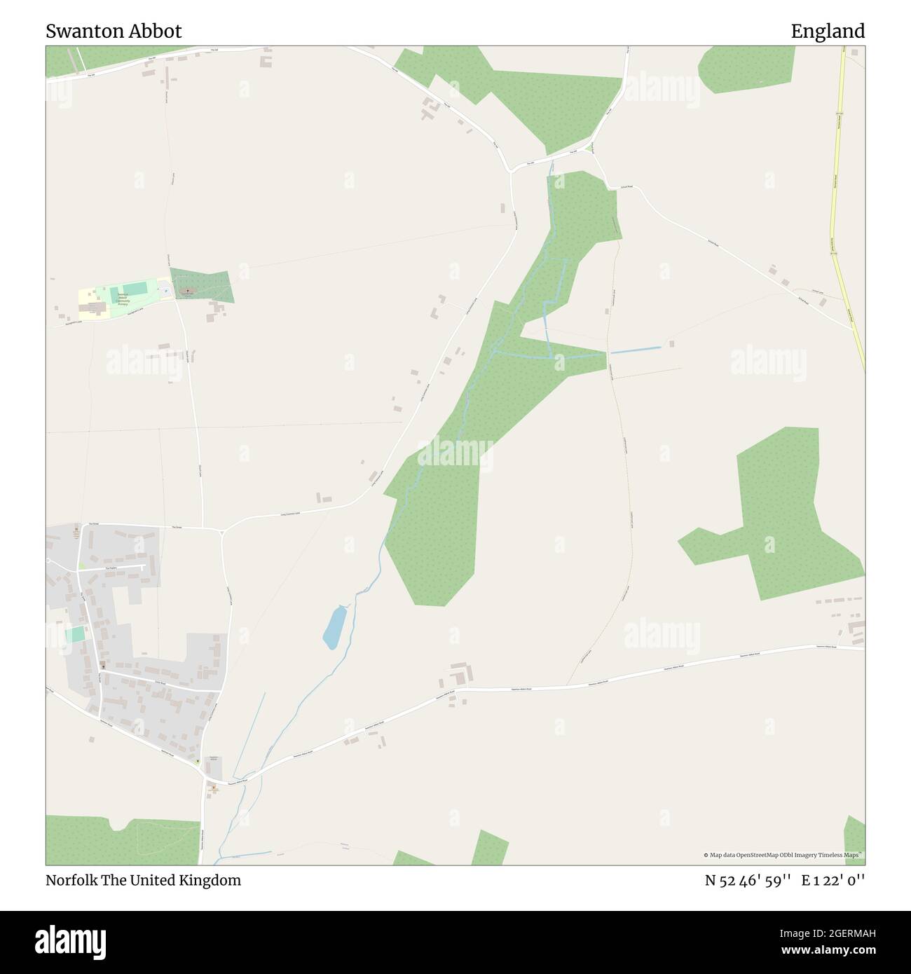 Map of swanton Cut Out Stock Images & Pictures - Alamy