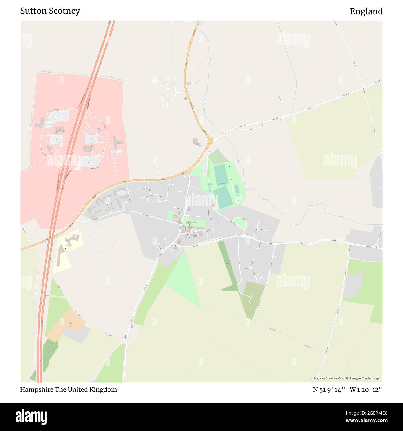 Sutton scotney map hi-res stock photography and images - Alamy