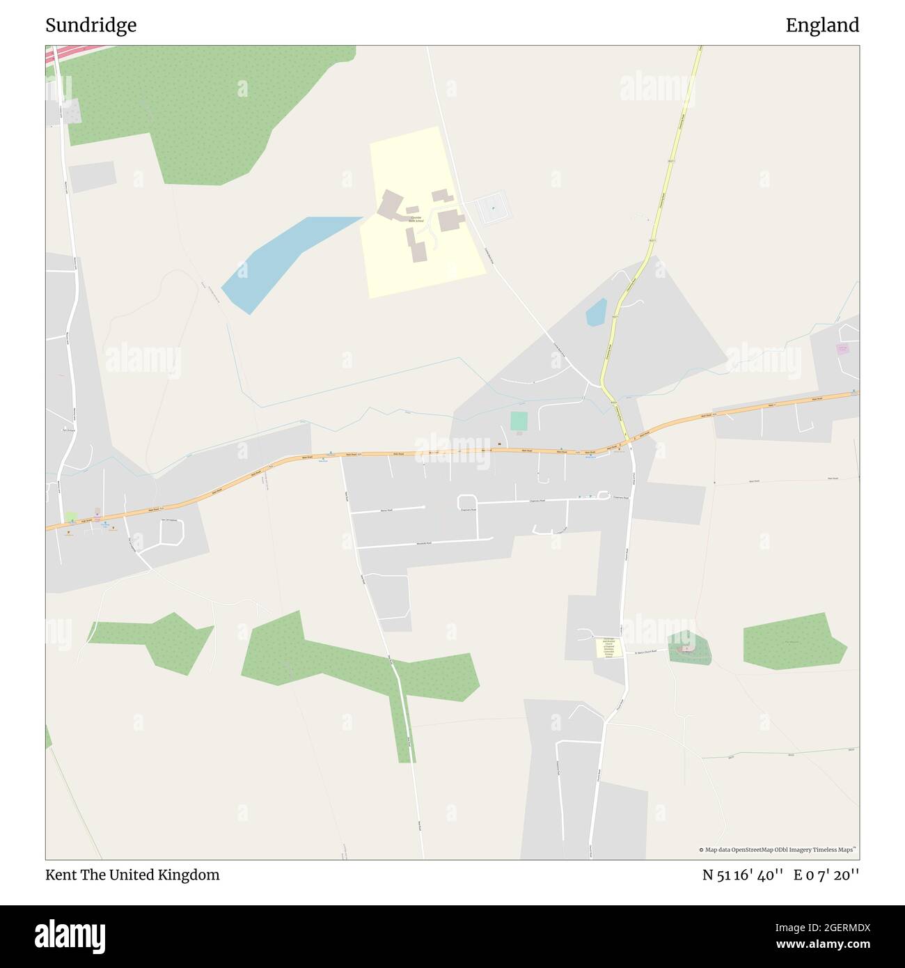 Sundridge map hi-res stock photography and images - Alamy