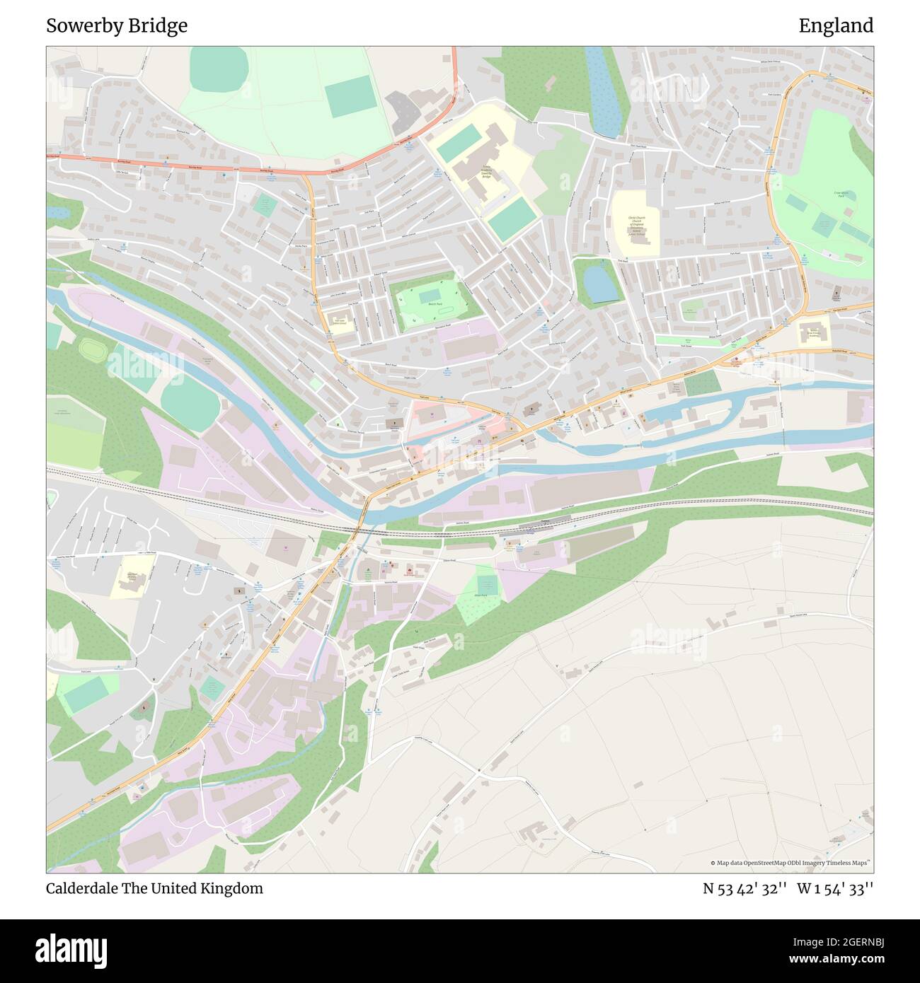 Map of sowerby hi-res stock photography and images - Alamy