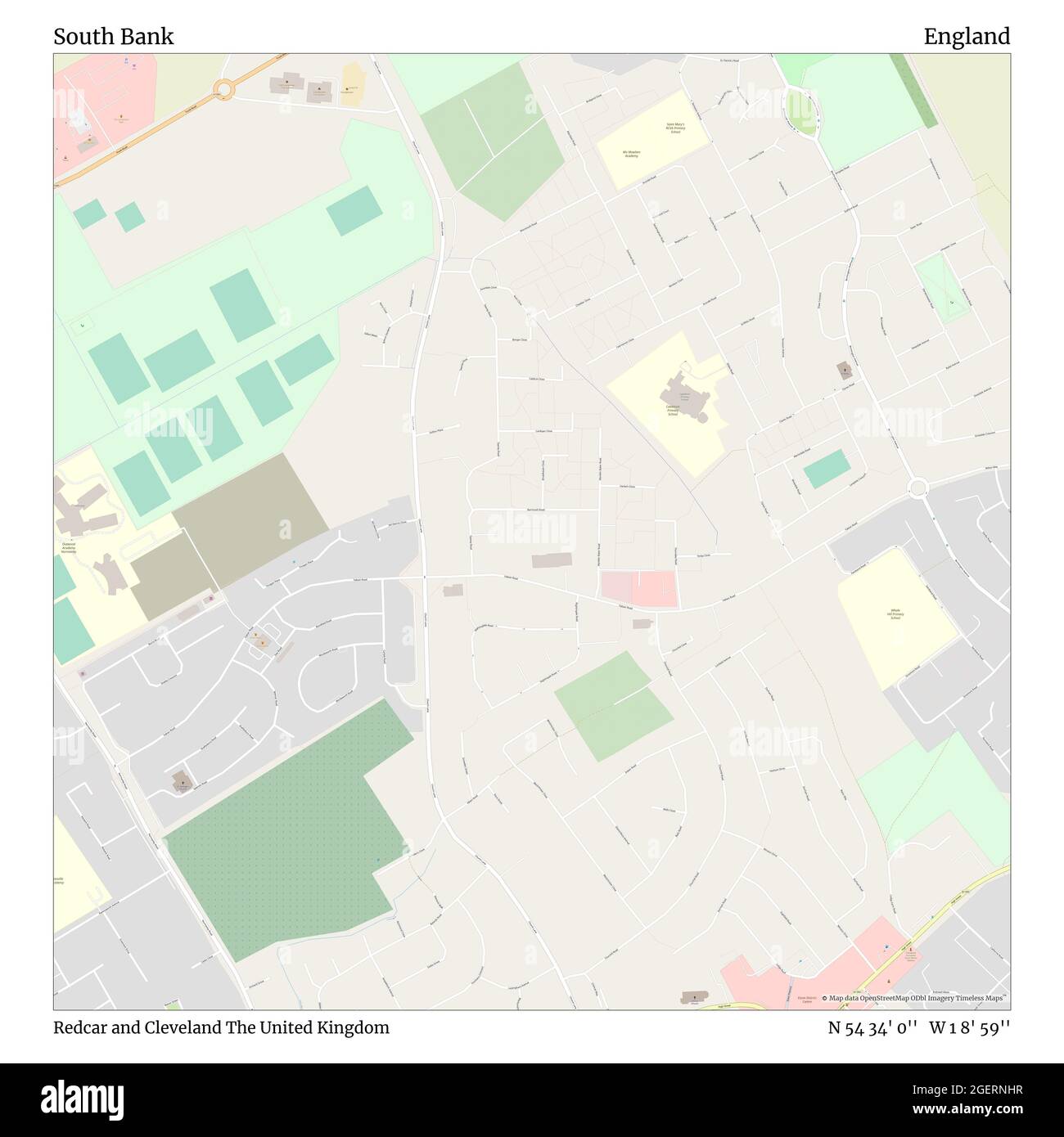 Map of redcar hi-res stock photography and images - Alamy