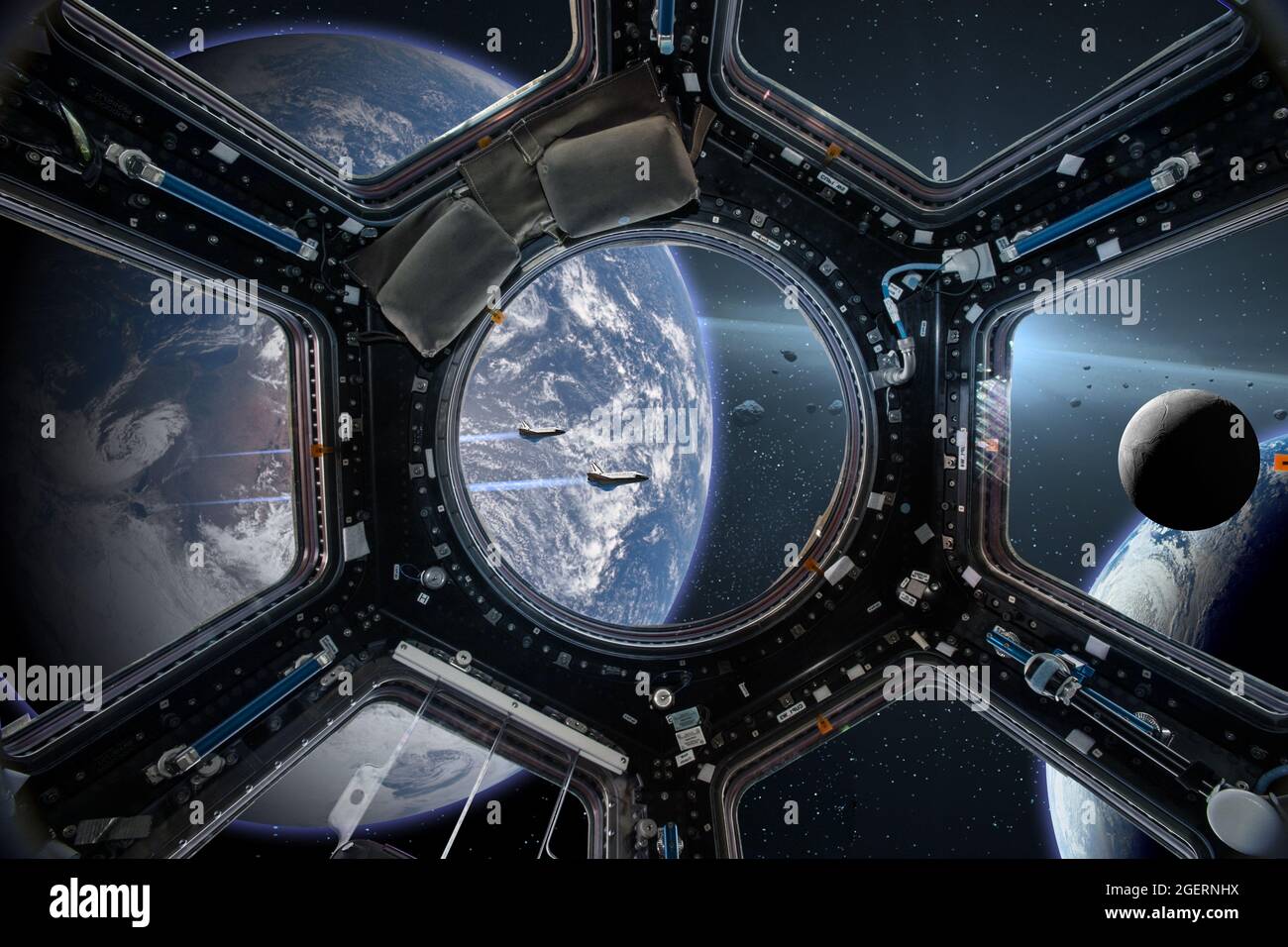 View From Space Shuttle Window