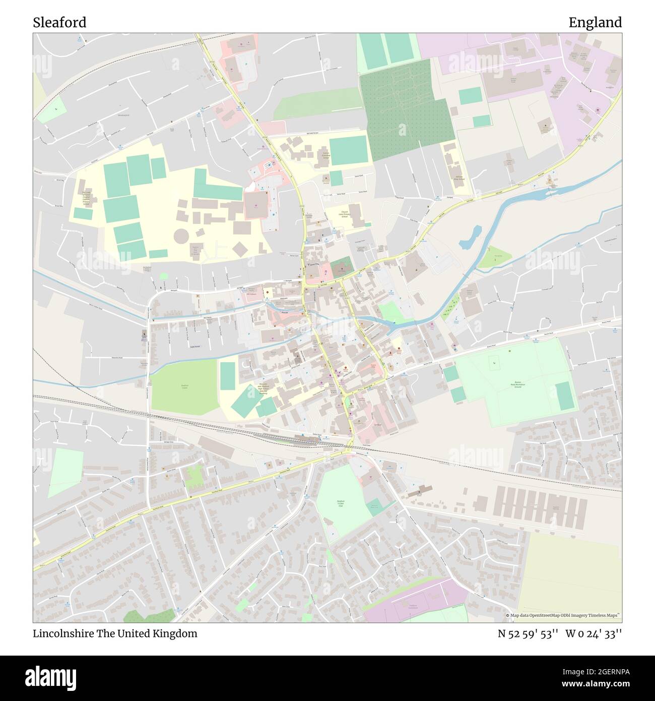 Sleaford, Lincolnshire, United Kingdom, England, N 52 59' 53'', W 0 24 ...