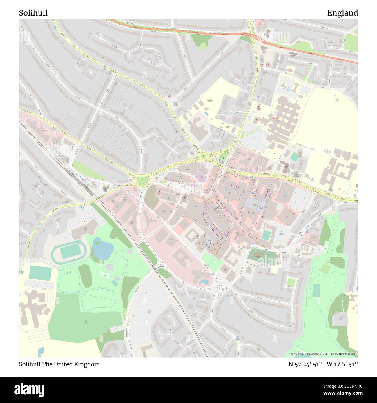 Maps of solihull hi-res stock photography and images - Alamy