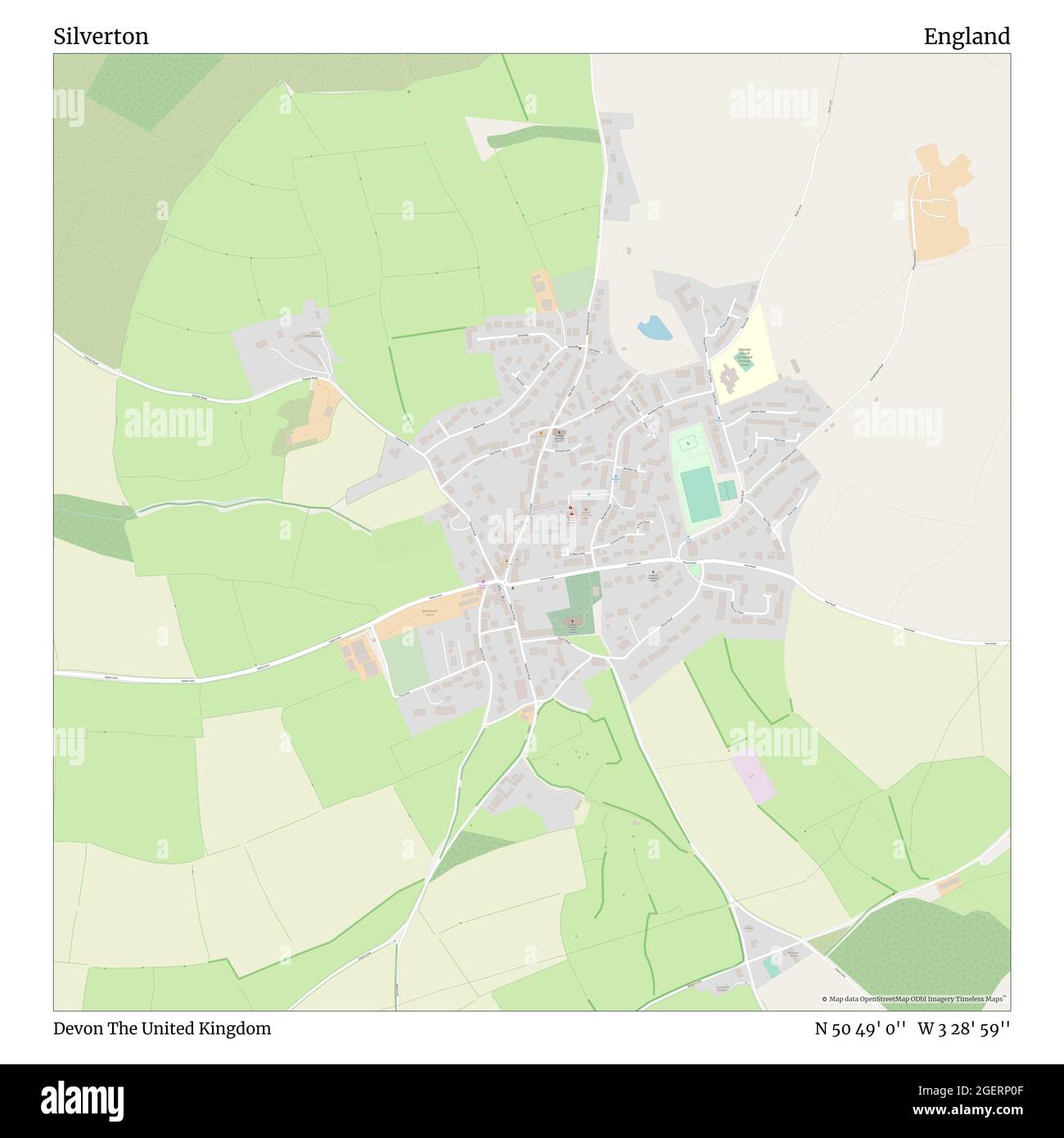 Silverton map hi-res stock photography and images - Alamy