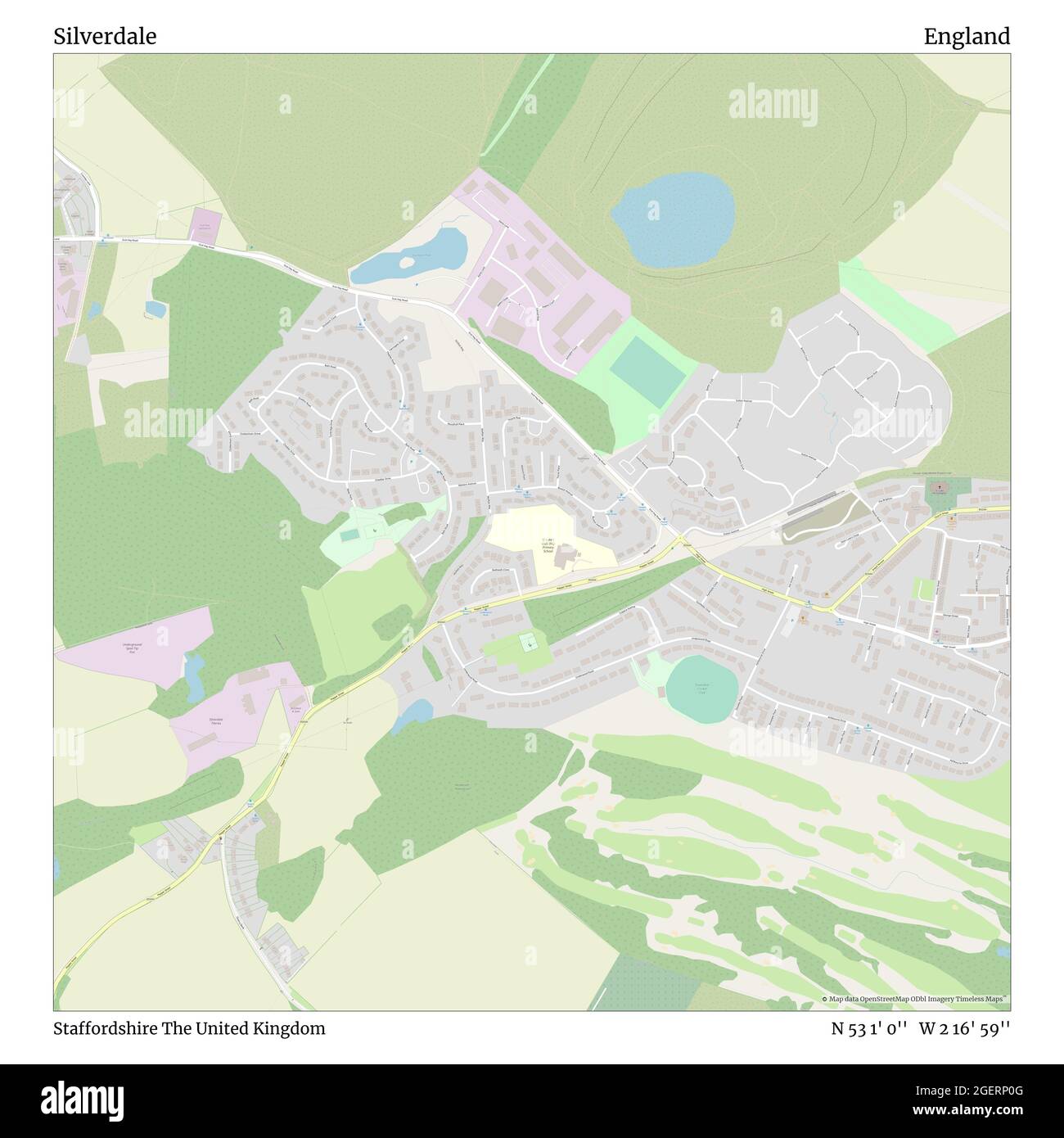 Map of silverdale Cut Out Stock Images & Pictures - Alamy