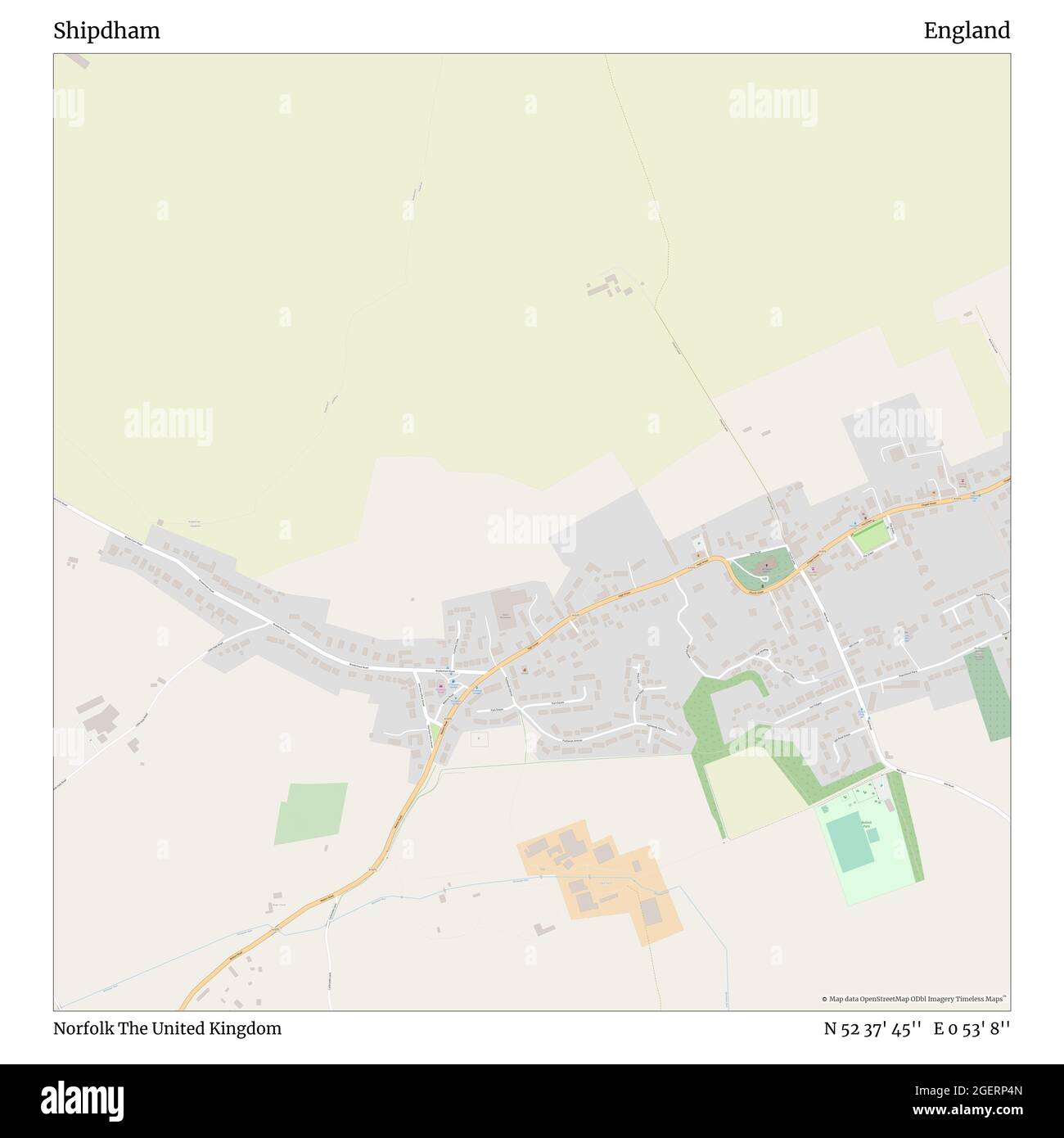 Shipdham, Norfolk, United Kingdom, England, N 52 37' 45'', E 0 53' 8 ...