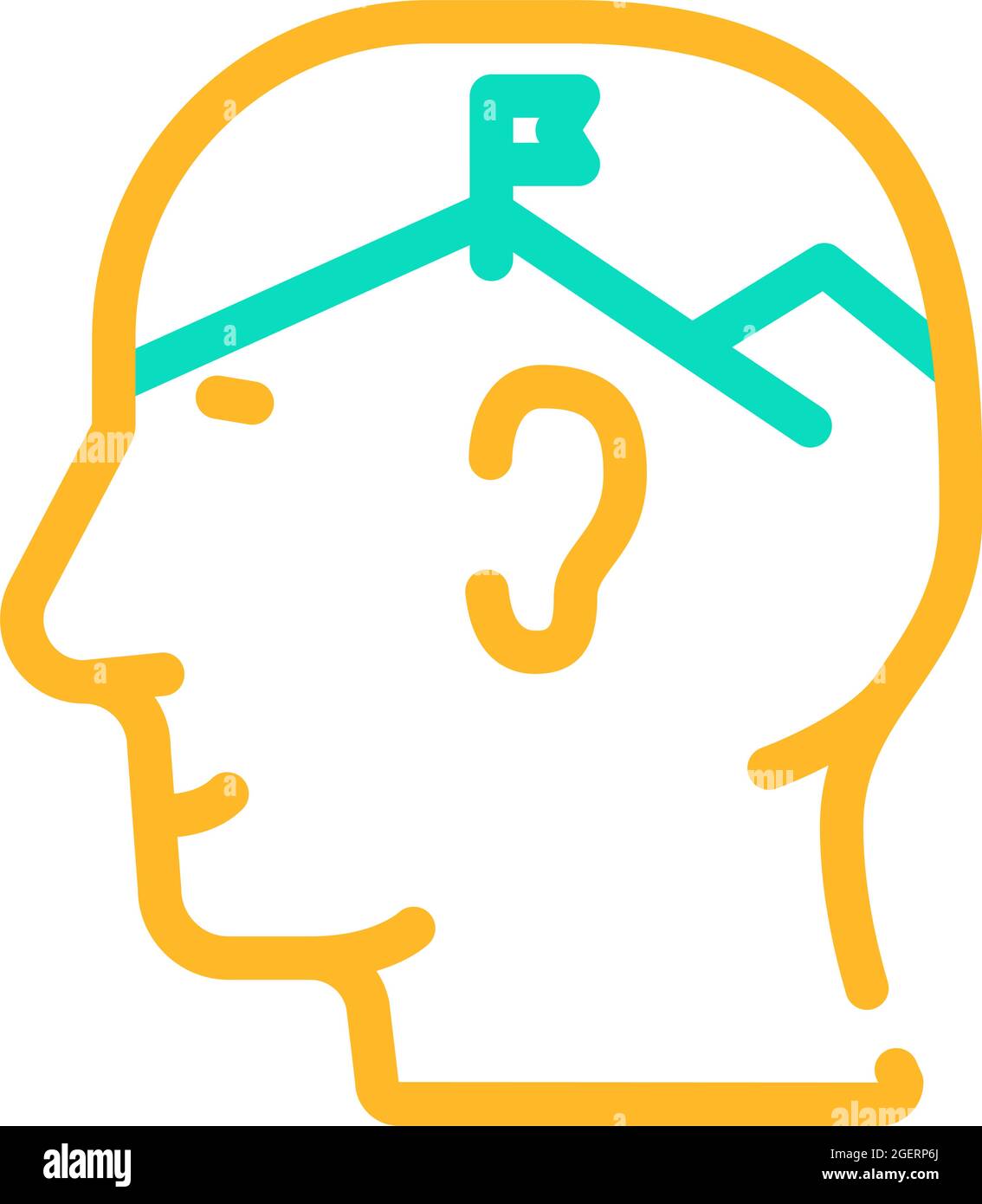 goal setting color icon vector illustration Stock Vector Image & Art ...