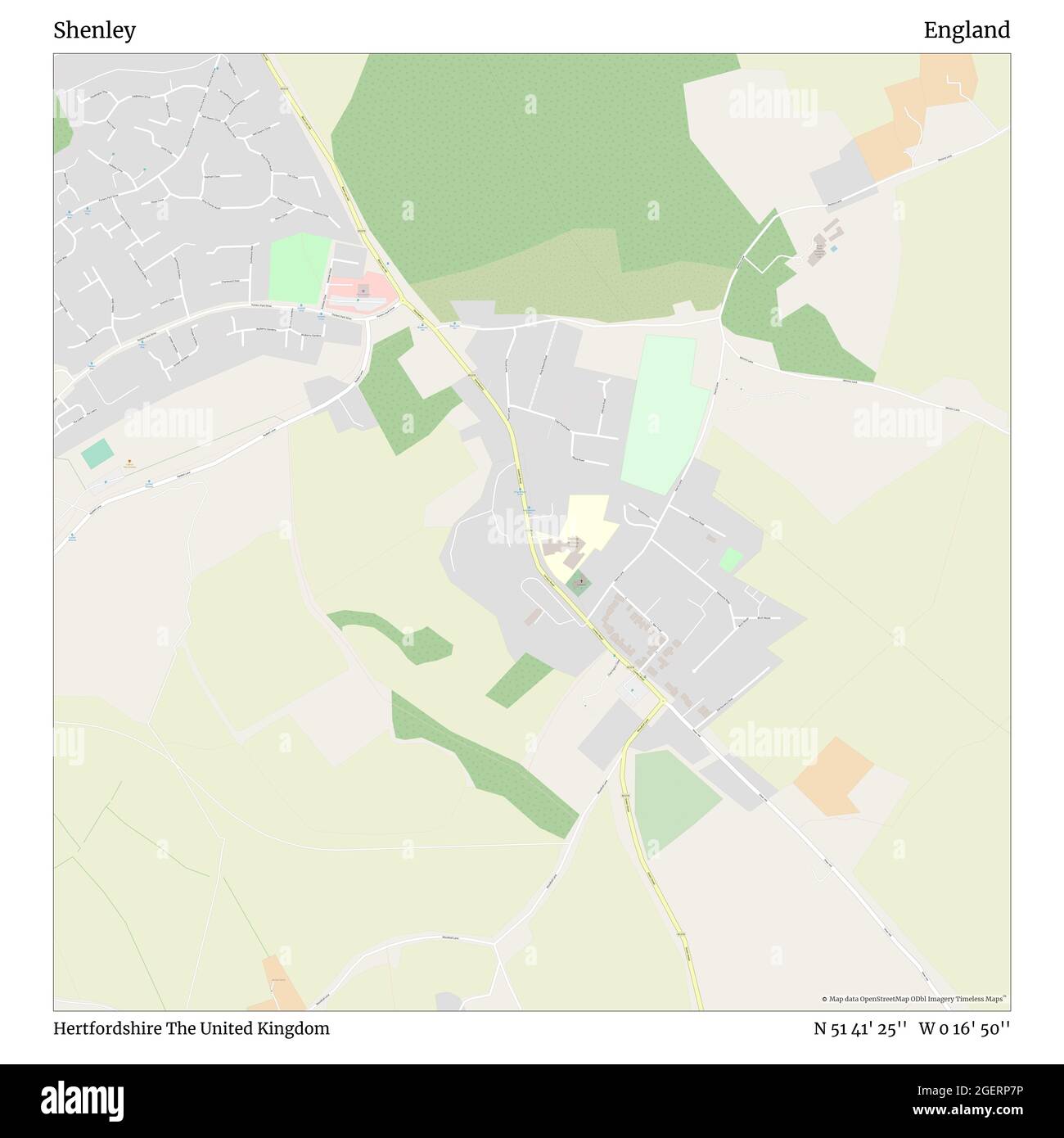 Hertfordshire map hi-res stock photography and images - Alamy