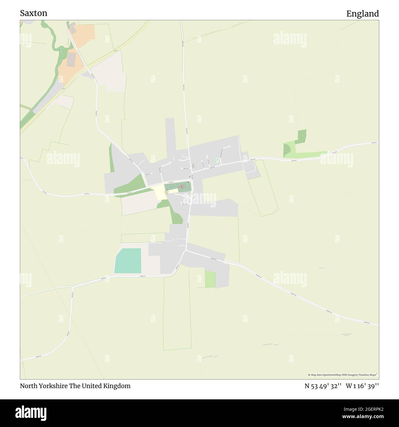 Saxton yorkshire map hi-res stock photography and images - Alamy