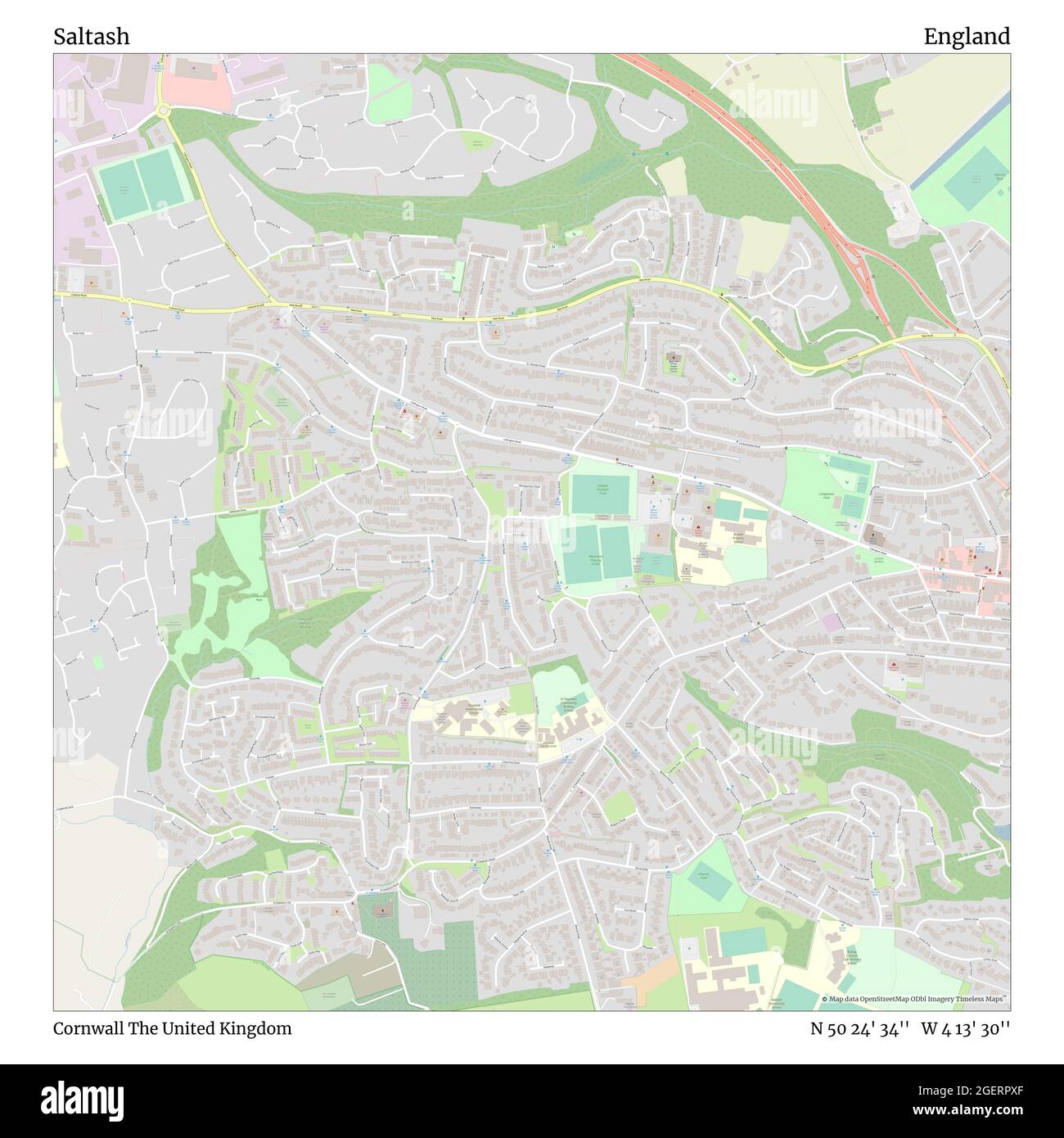 Map of saltash Cut Out Stock Images & Pictures - Alamy