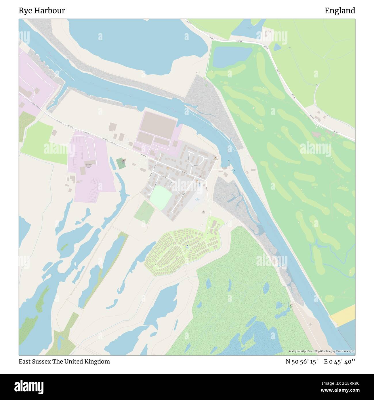 Rye harbour map Cut Out Stock Images & Pictures - Alamy