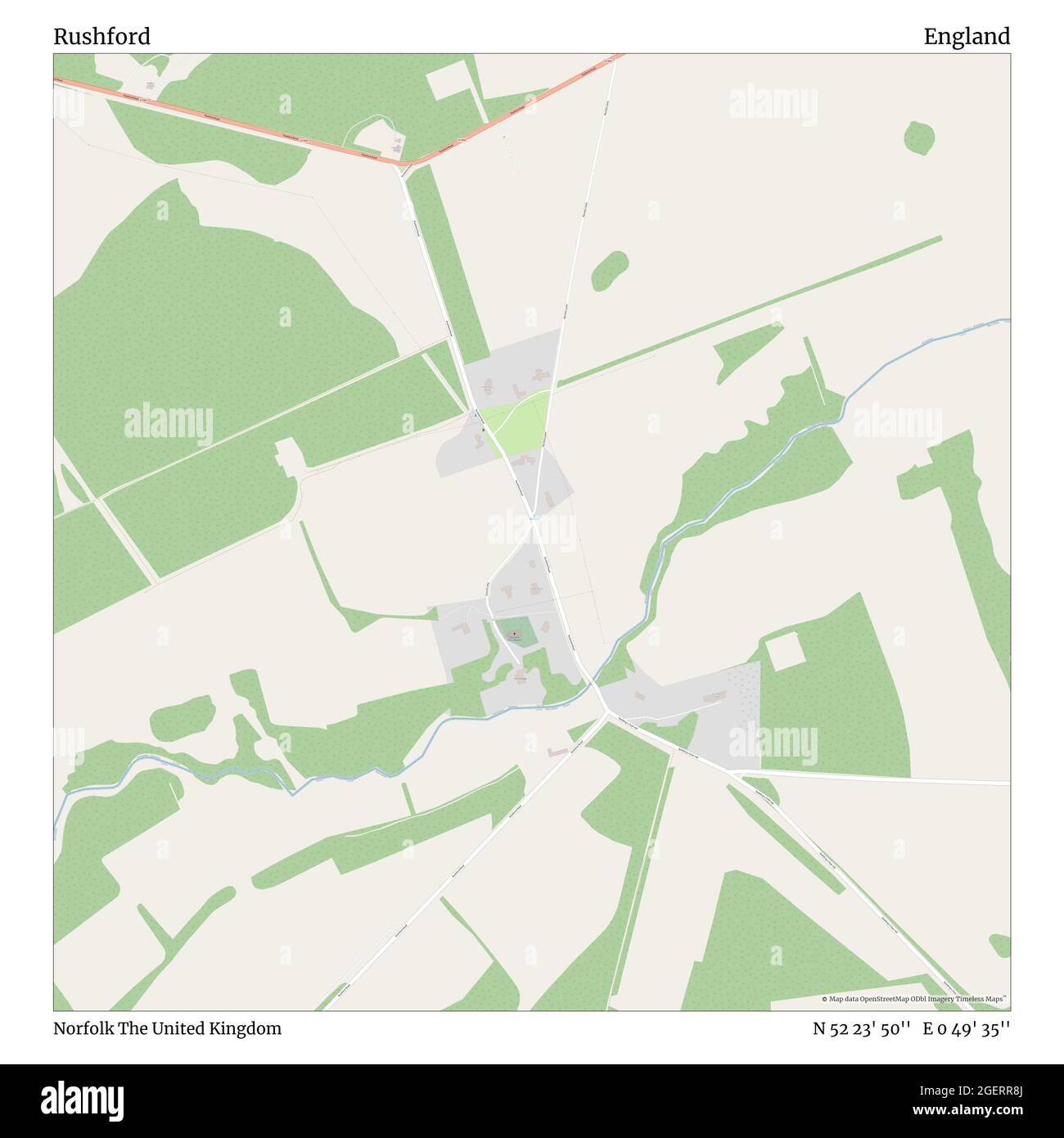 Map of rushford Cut Out Stock Images & Pictures - Alamy