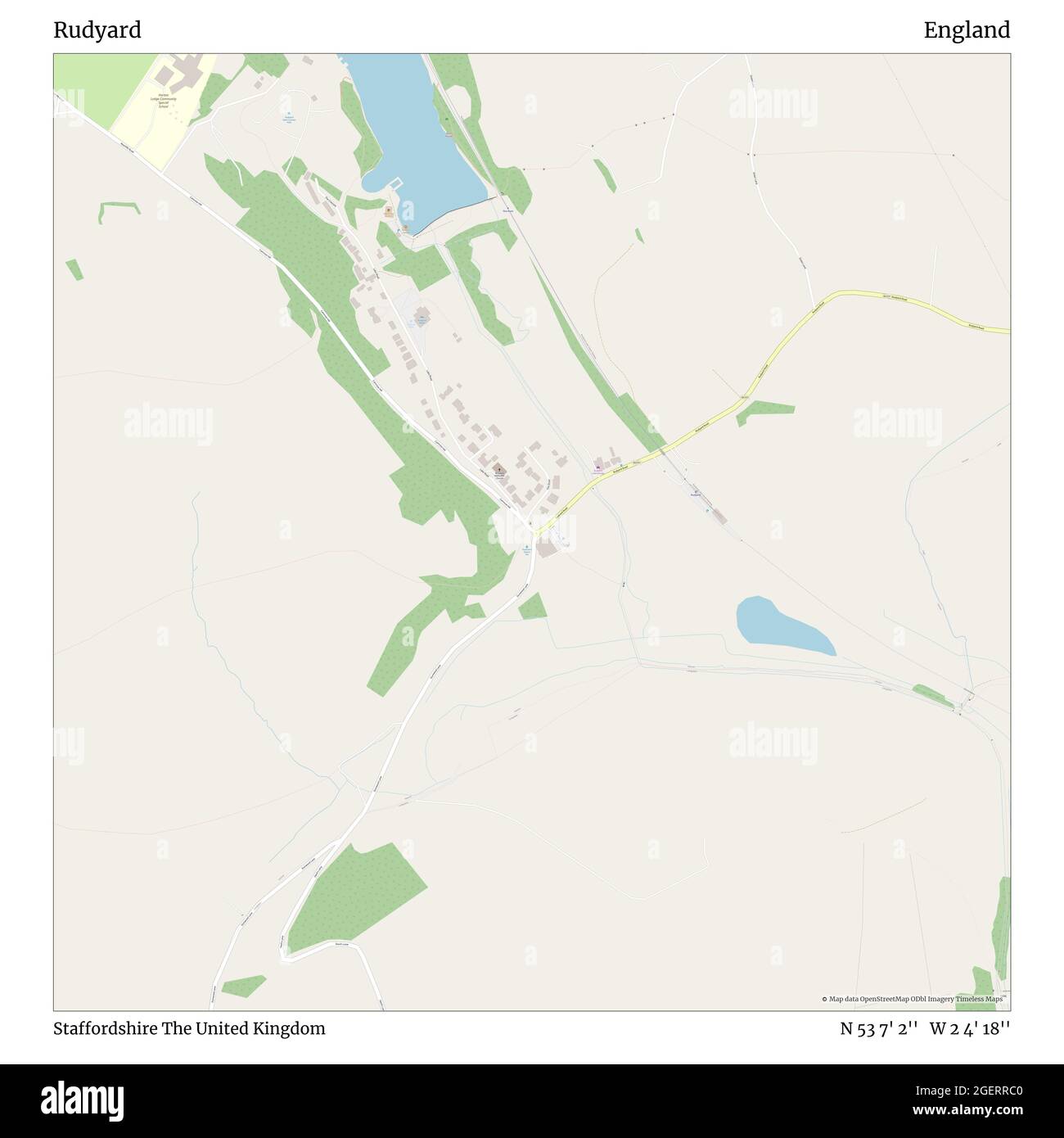 Rudyard map Cut Out Stock Images & Pictures - Alamy