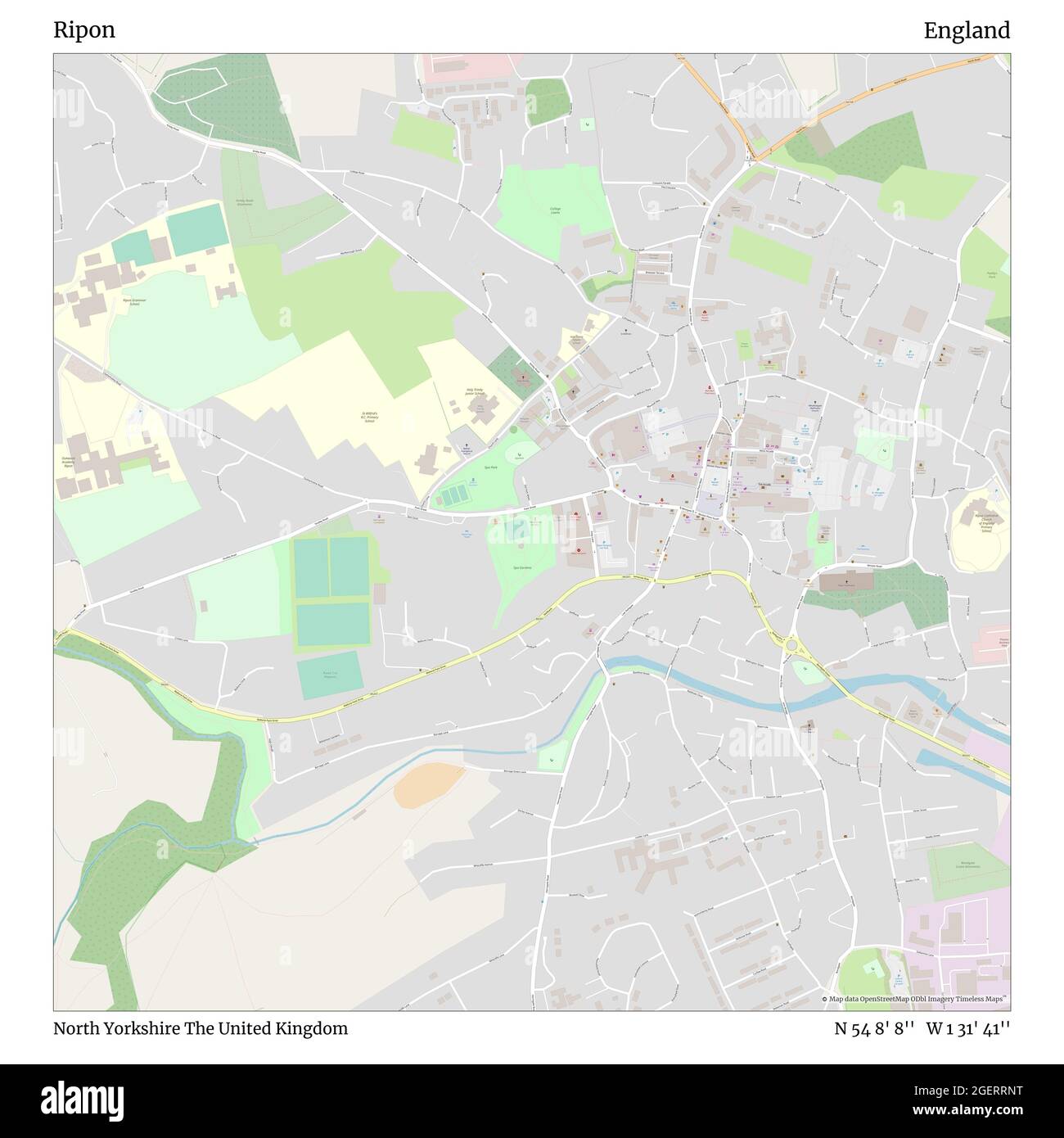 Map of ripon Cut Out Stock Images & Pictures - Alamy